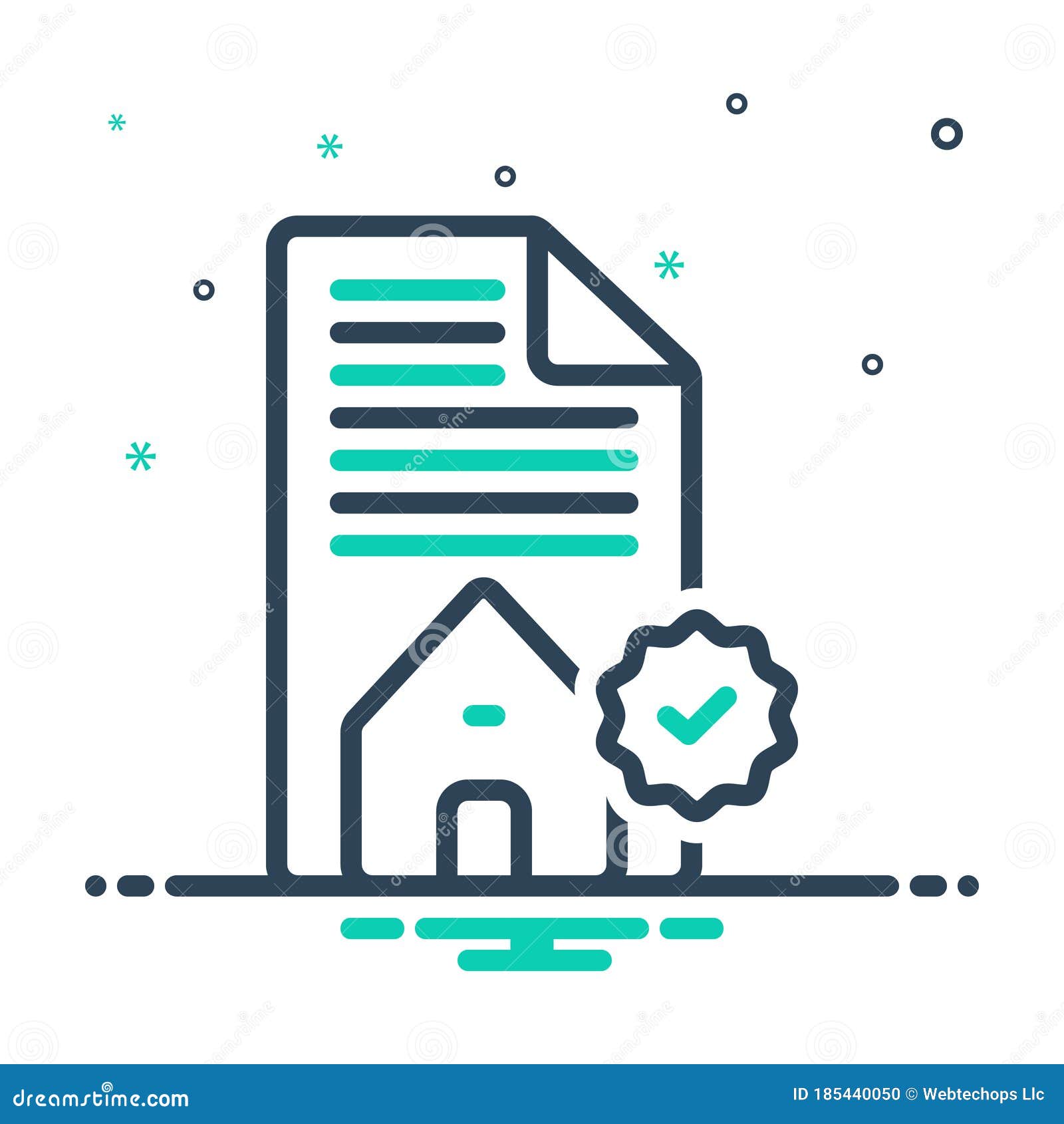 Mix Icon for Permit, Allow and Authorize Stock Vector - Illustration of ...