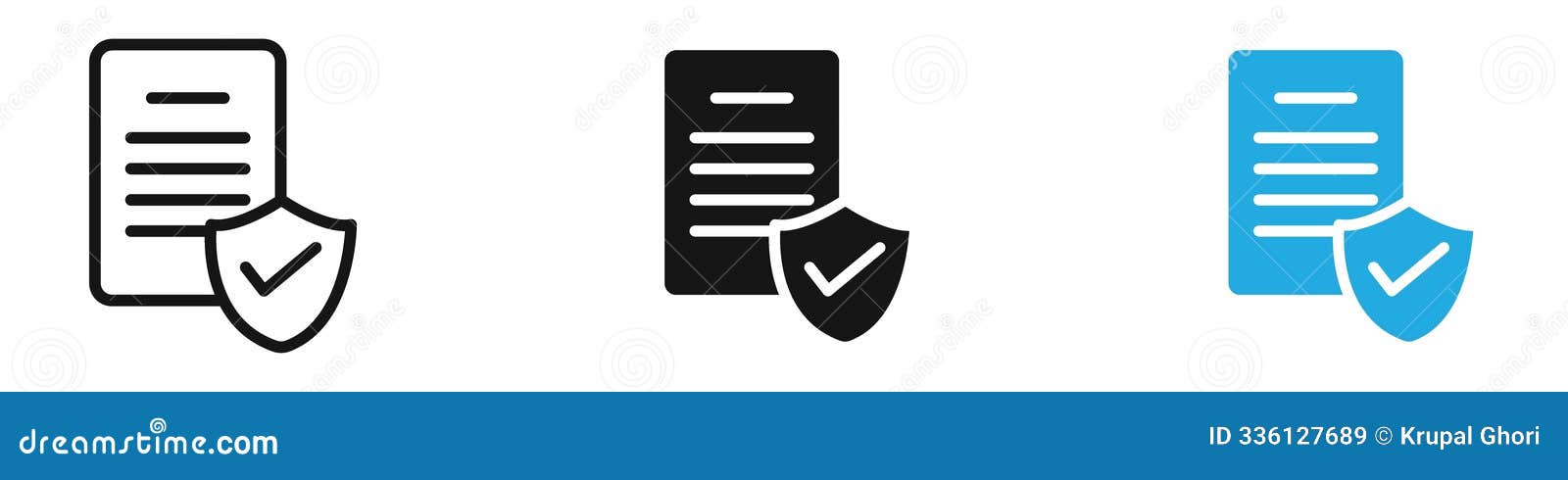 Permit icon vector stock illustration. Illustration of document - 336127689