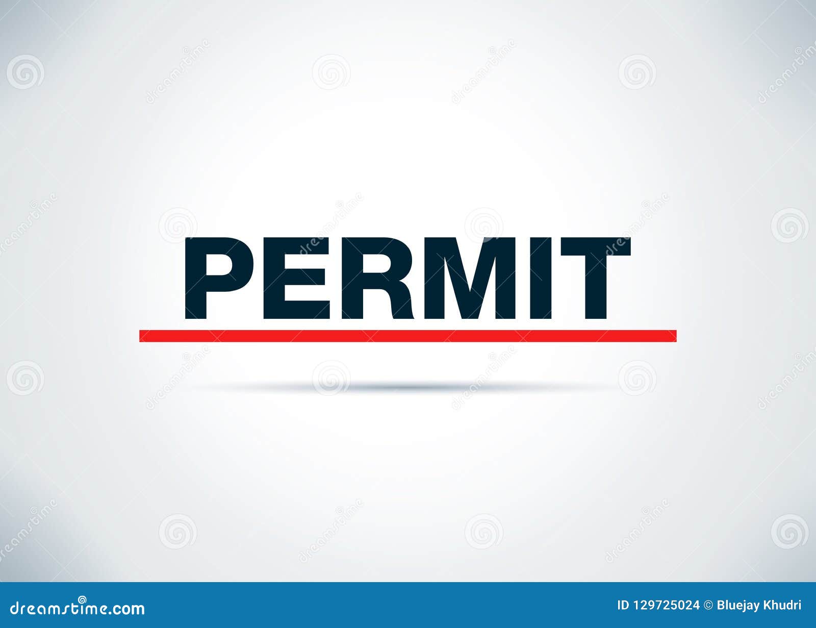 Permit Abstract Flat Background Design Illustration Stock Illustration ...