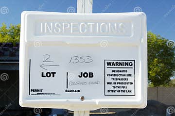 Permit sign stock image. Image of notice, home, sign, build - 889881