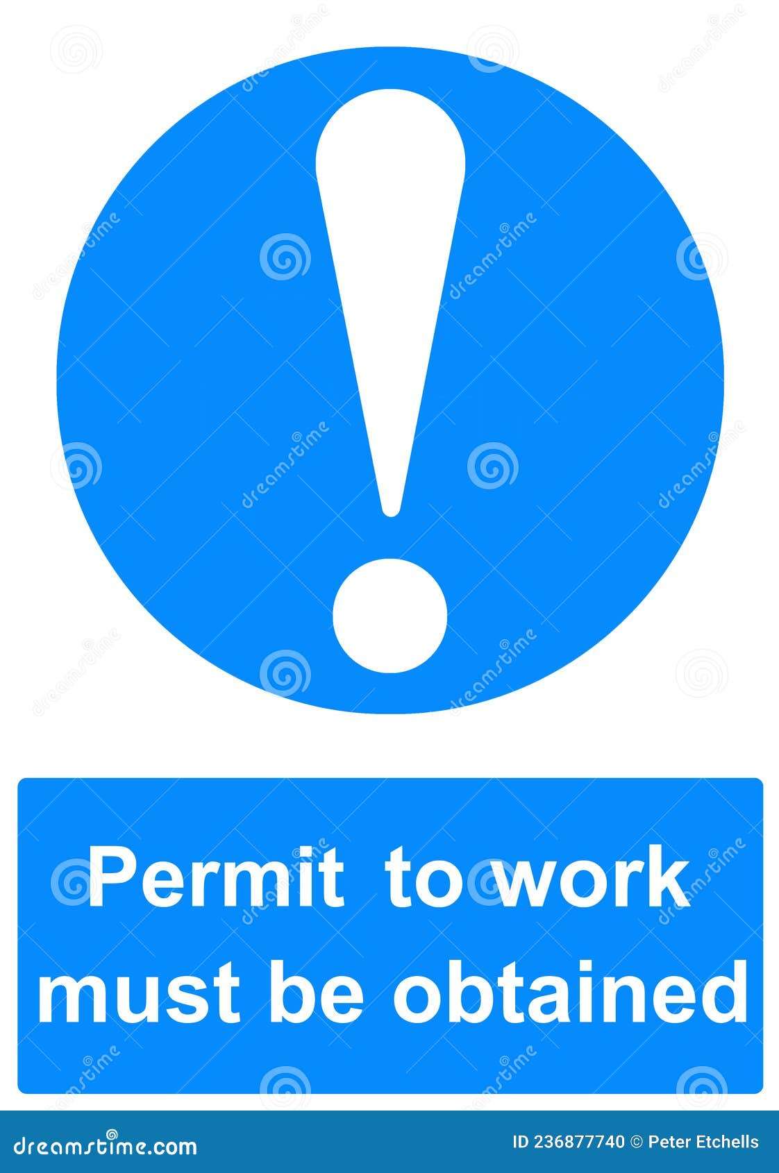 Permit To Work Illustration. Permit To Work Is A Safety Tools In ...