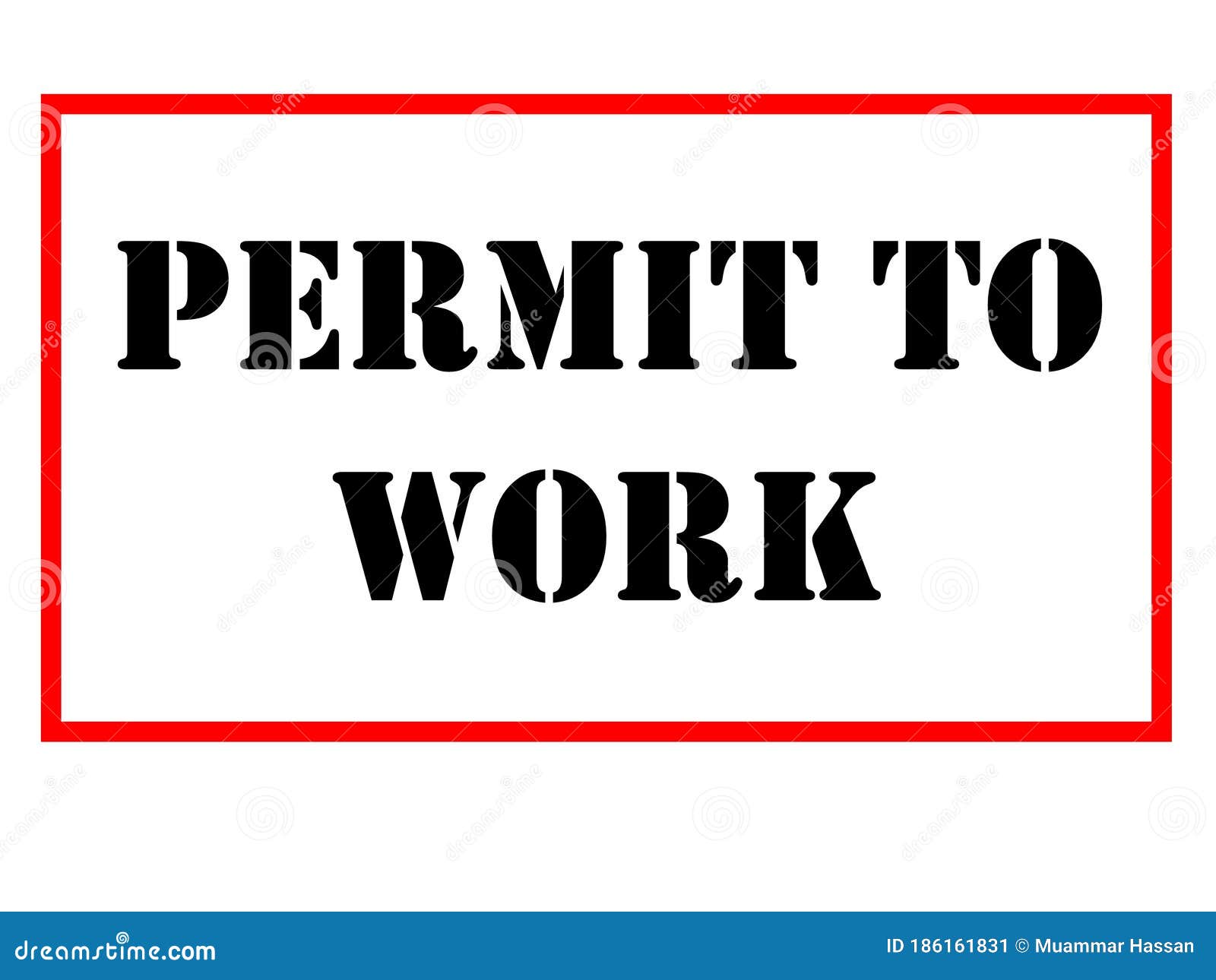 Permit To Work Illustration. Permit To Work is a Safety Tools in ...