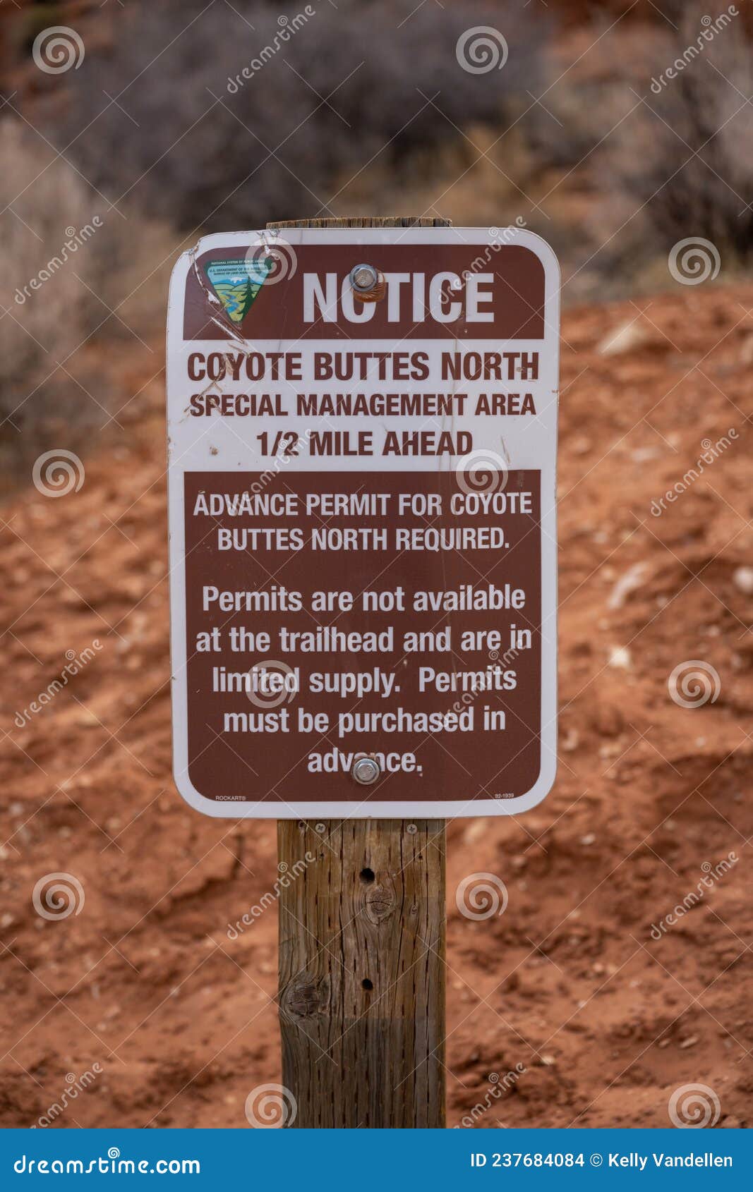 Permit Warning Sign at the Wave Intersection Editorial Stock Image ...