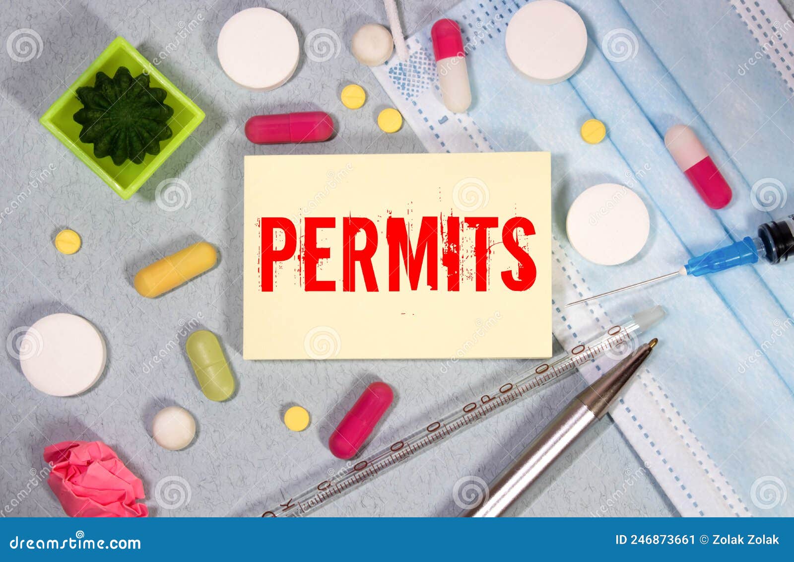 The Word Permission On Table Stock Photography | CartoonDealer.com ...