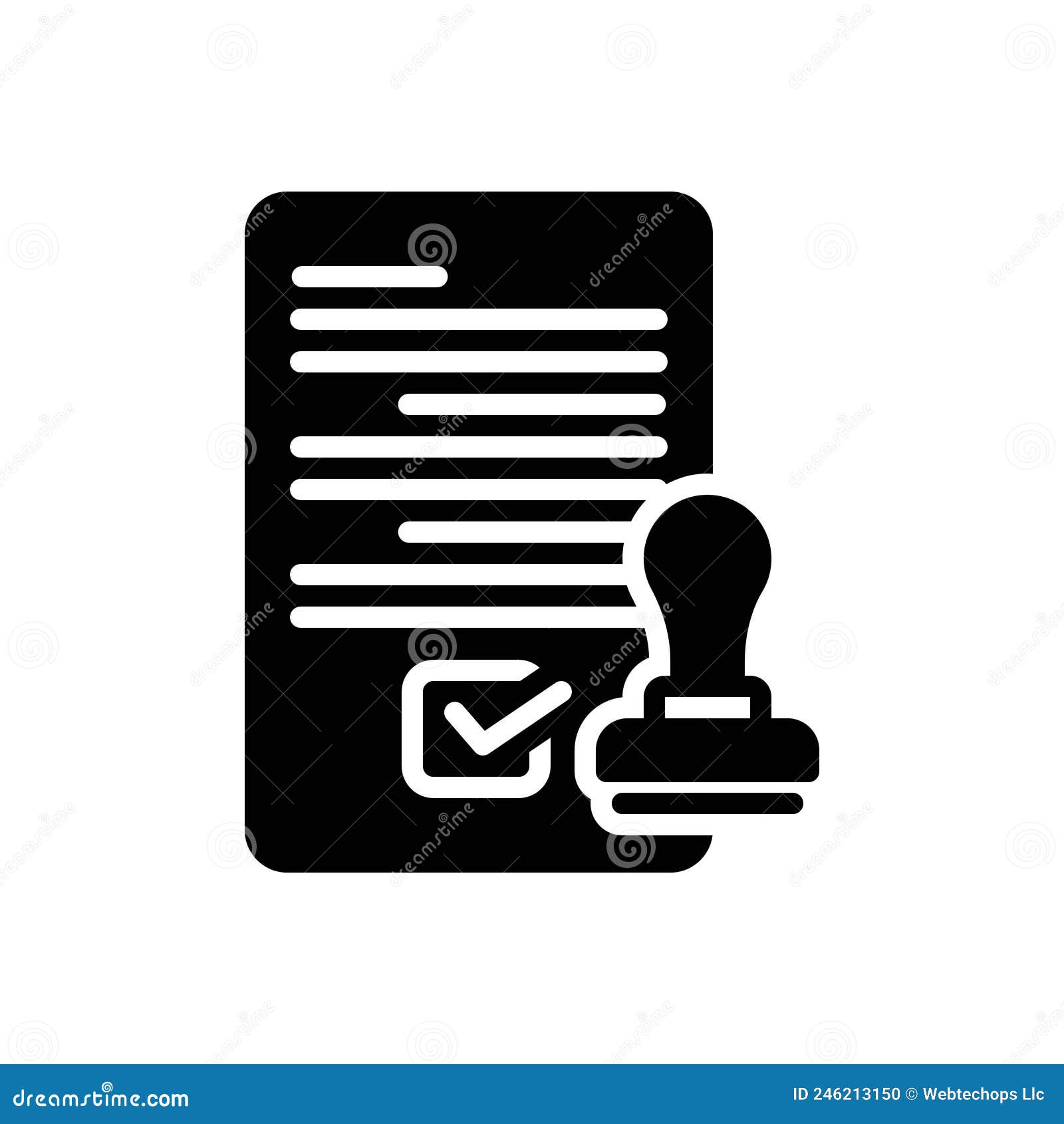 Black Solid Icon for Permitted, Acceptable and Allowable Stock Vector ...