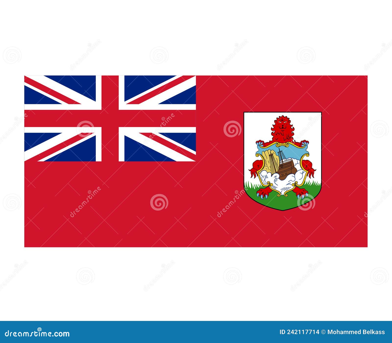 Bermuda Flag National North America Emblem Symbol Icon Stock Vector - Illustration of earth ...