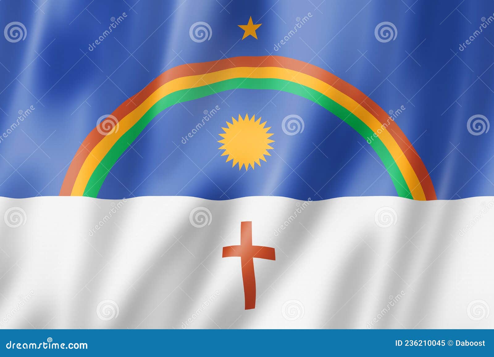 Pernambuco State Flag, Brazil Stock Illustration - Illustration of sign ...