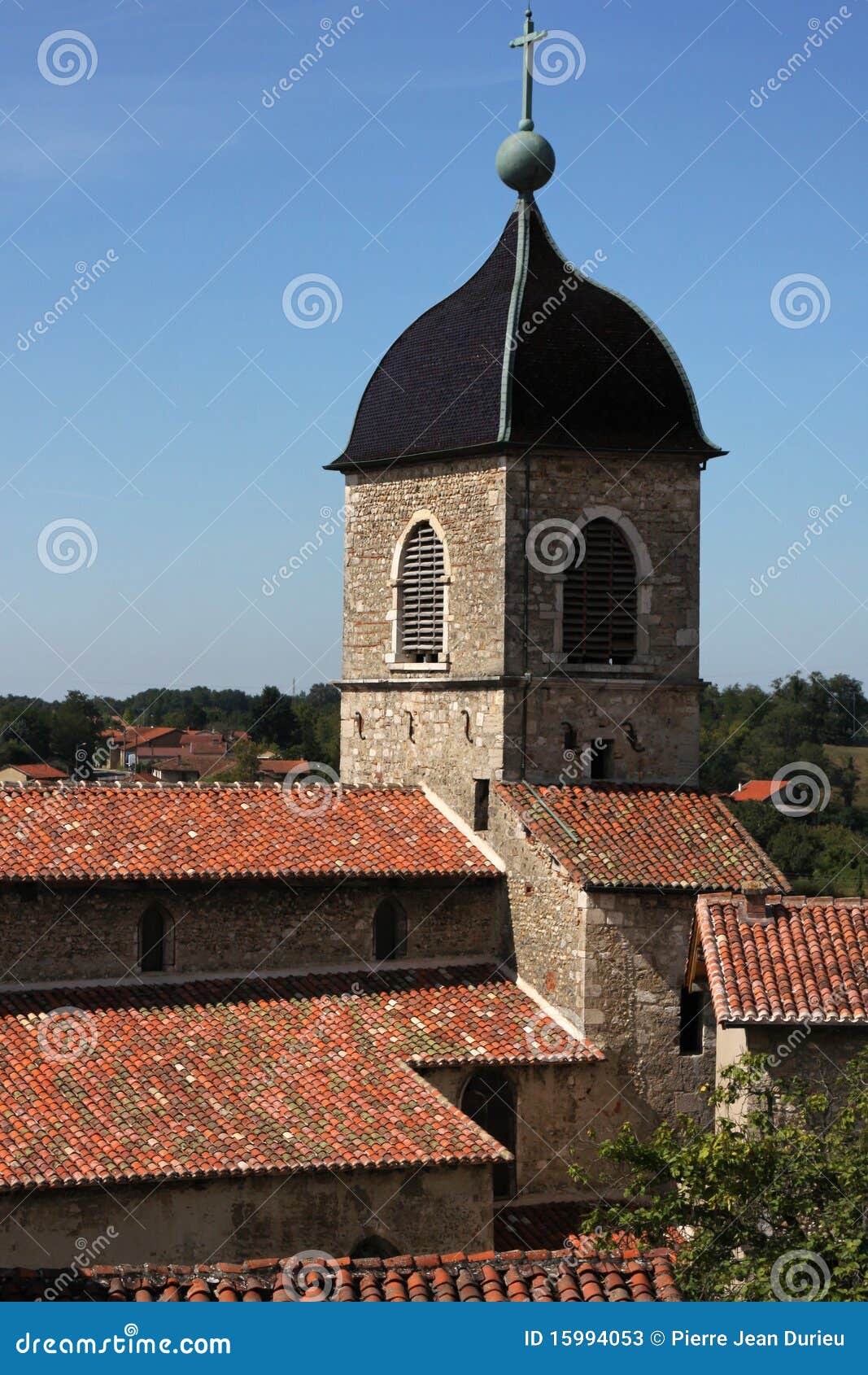 Perouges church stock image. Image of weaver, lyon, walled - 15994053