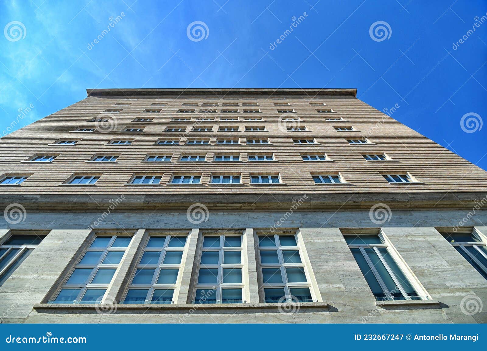 Perpective View from Below of Residential Building Stock Image - Image ...