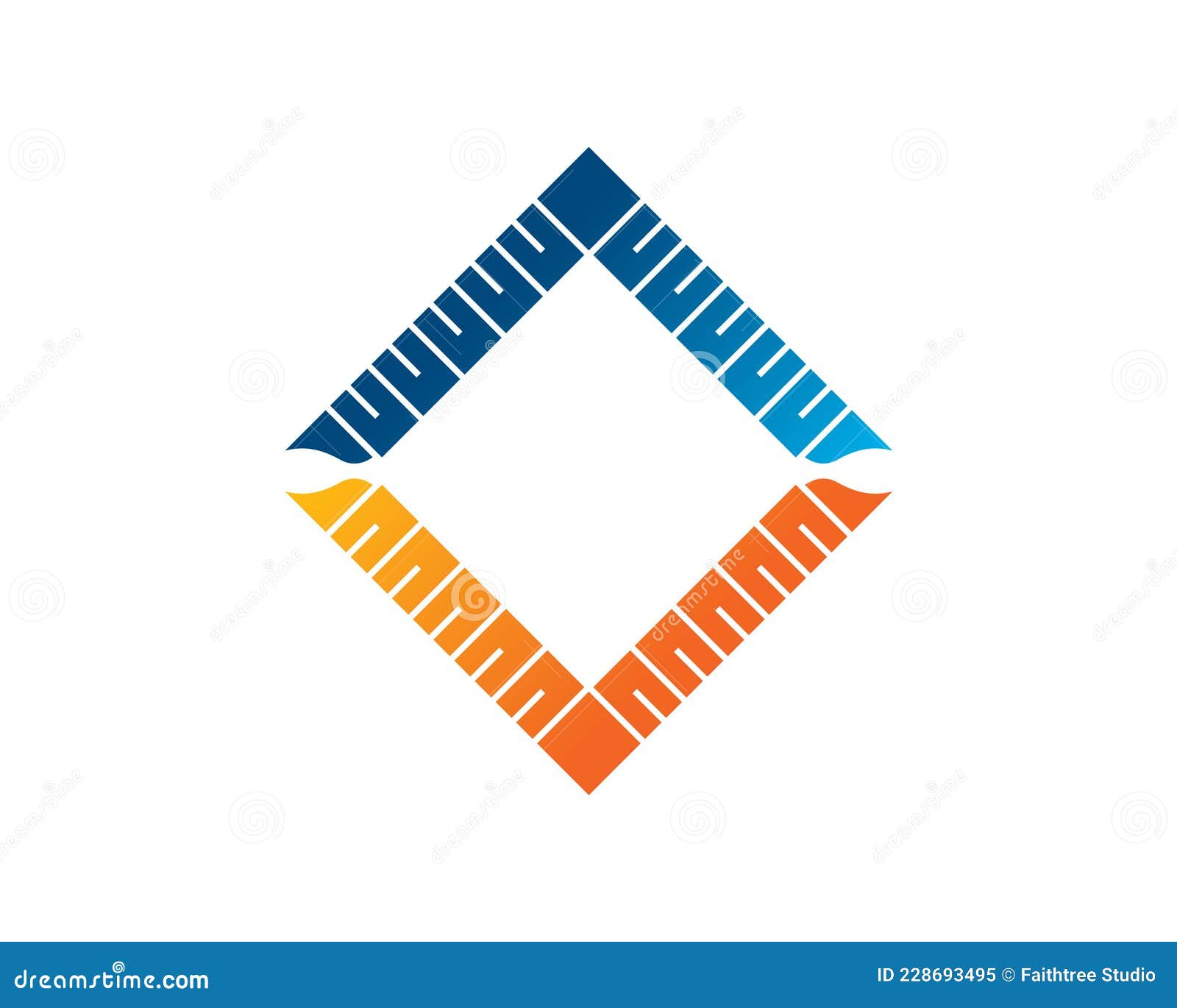 Perpendicular Ancient Ruler Stacked in Mirrored Position Stock Vector ...