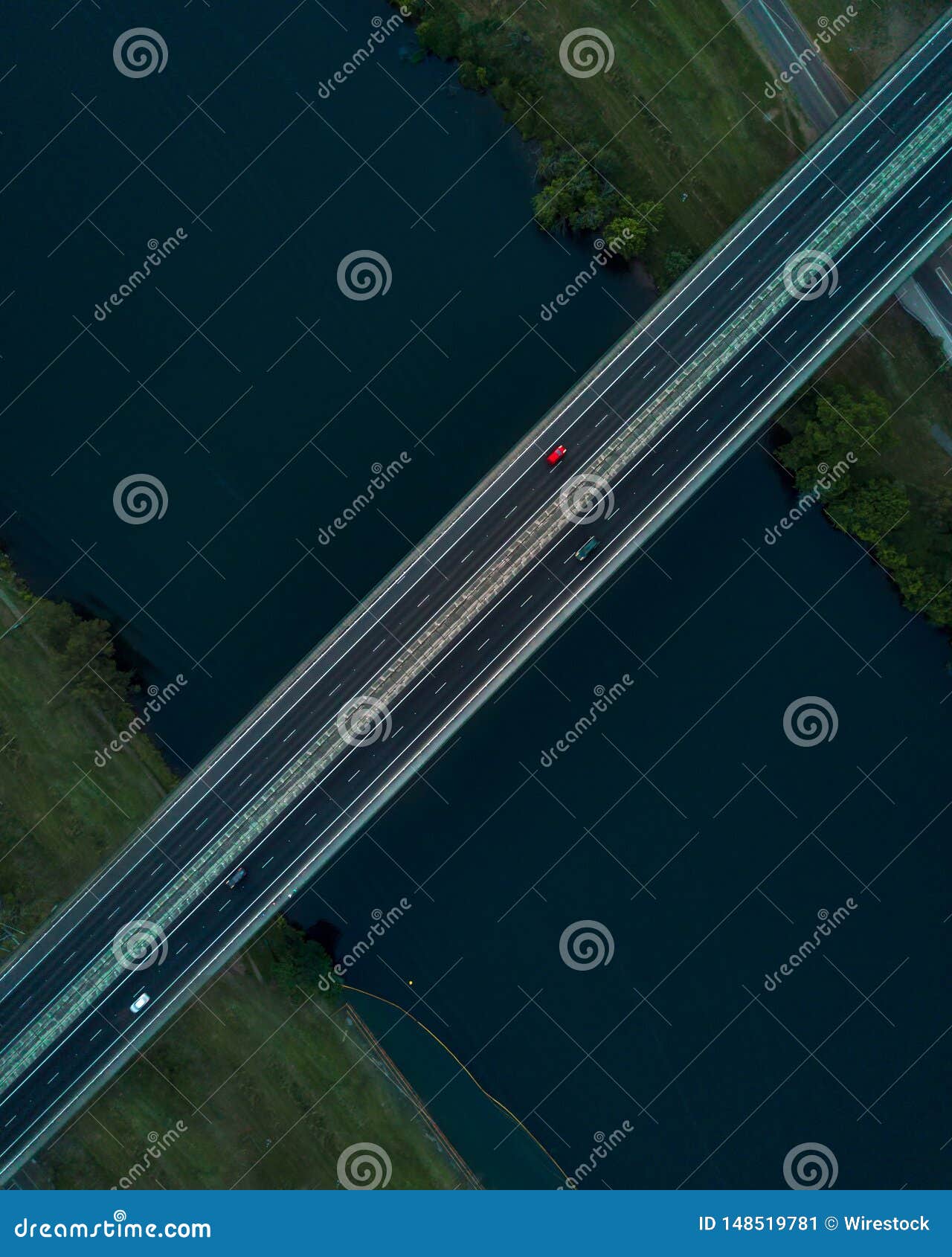 A Perpendicular Shot of a Narrow Bridge Stock Image - Image of outdoors ...