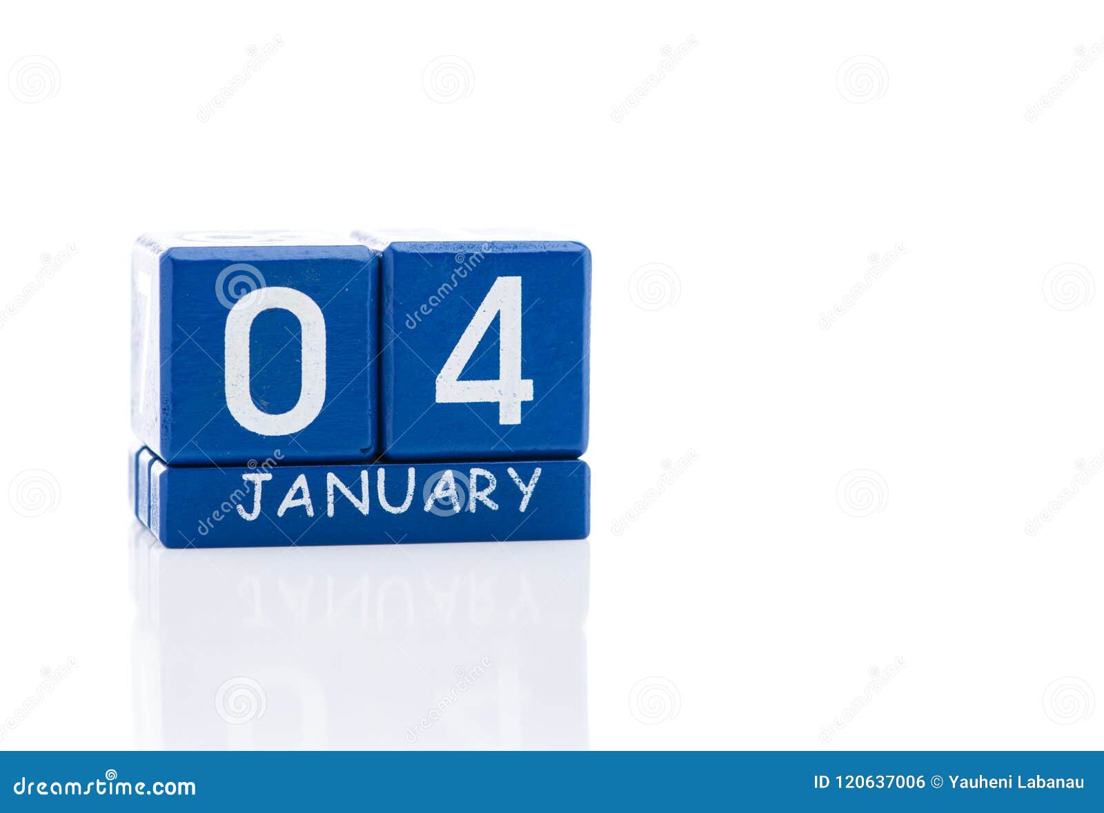Perpetual Calendar Cube Isolated Stock Photo - Image of holiday ...