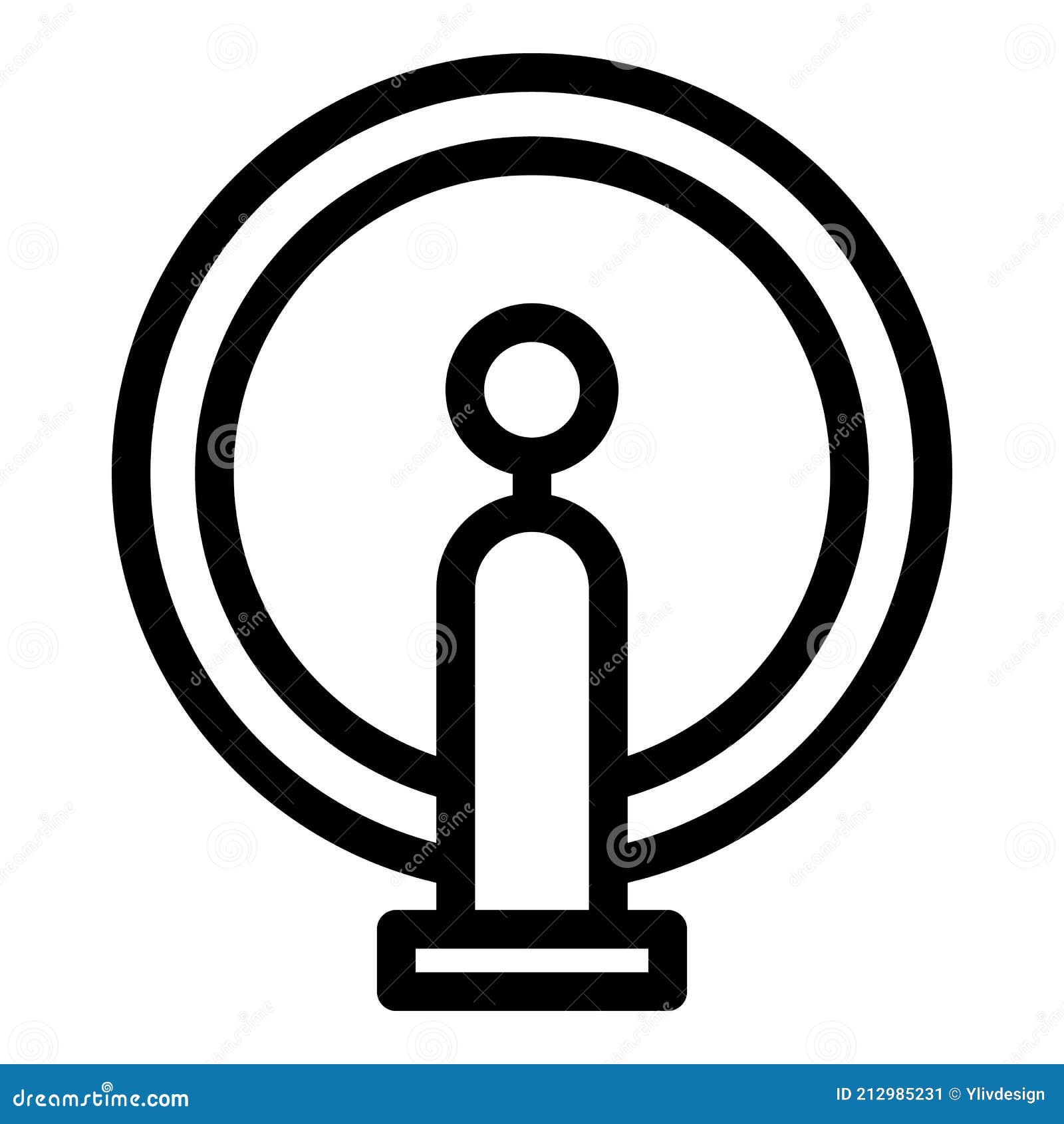 Perpetual Motion Icon, Outline Style Stock Vector - Illustration of ...