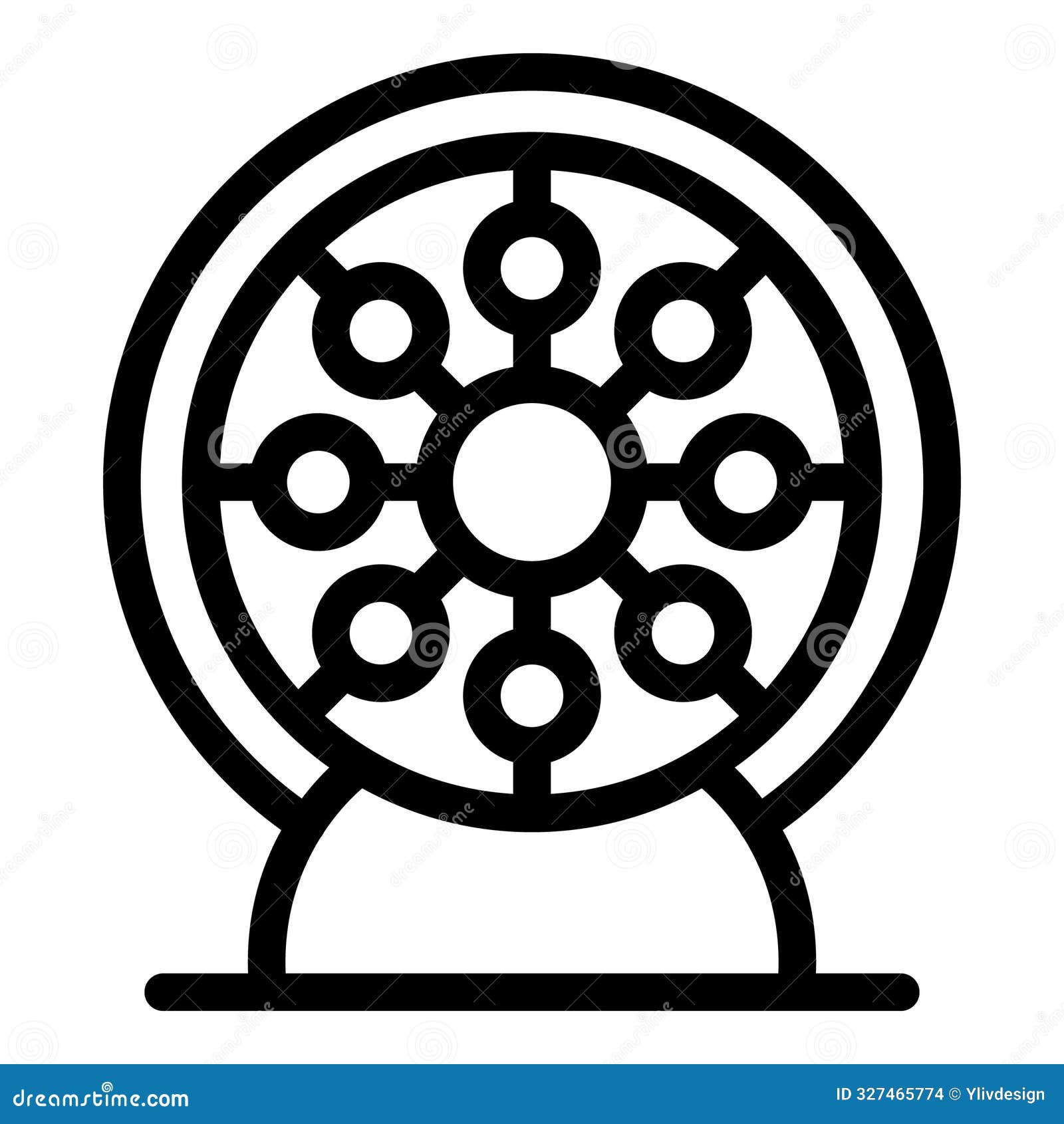 Perpetual Motion Machine Generating Free Energy Icon Stock Vector ...