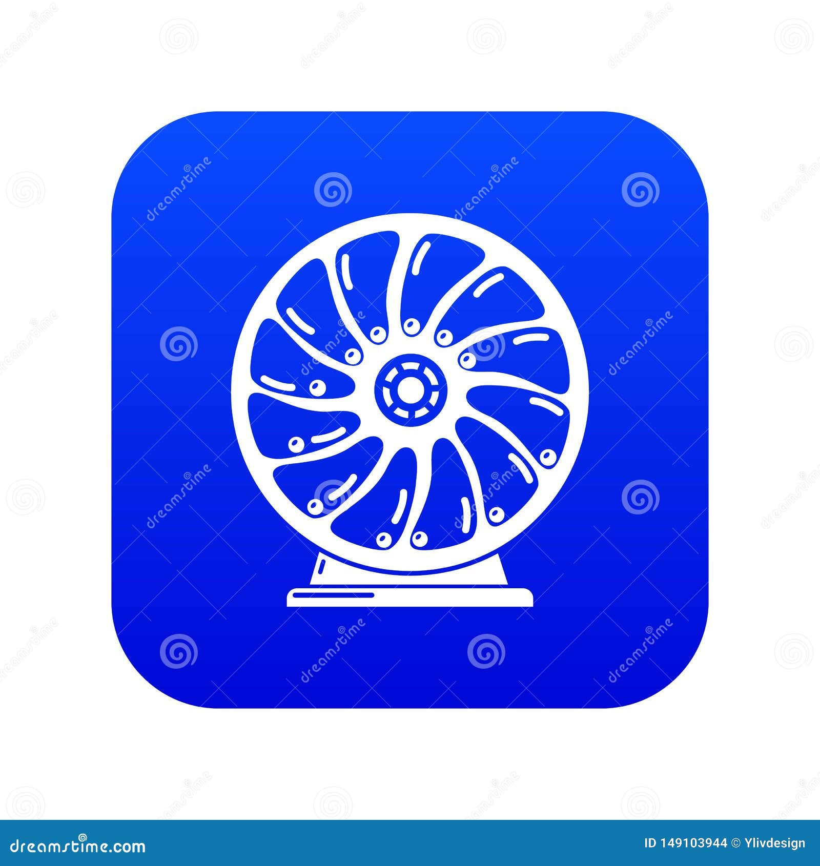Perpetuum Mobile Icon Blue Vector Stock Vector - Illustration of ...