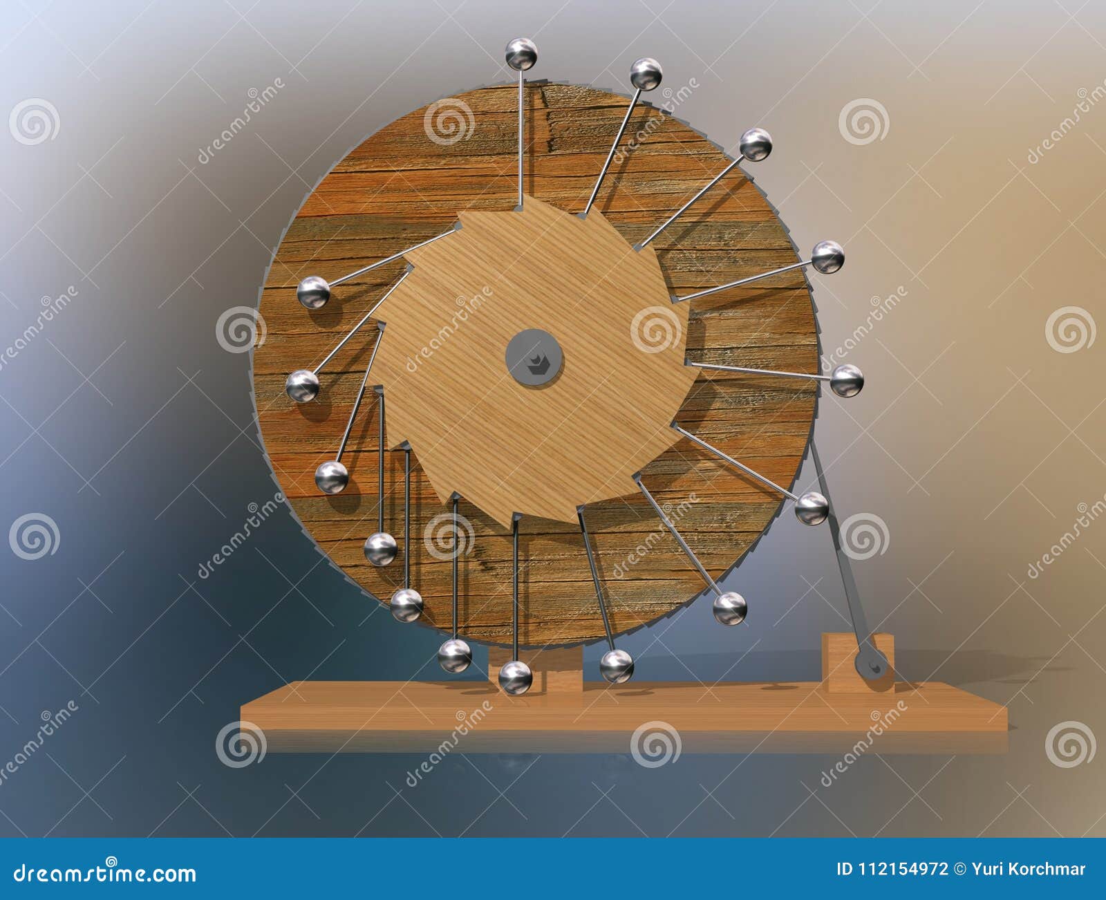 Perpetuum Mobile Leonardo Da Vinci-` S Perpetuum Mobile Stockfoto ...