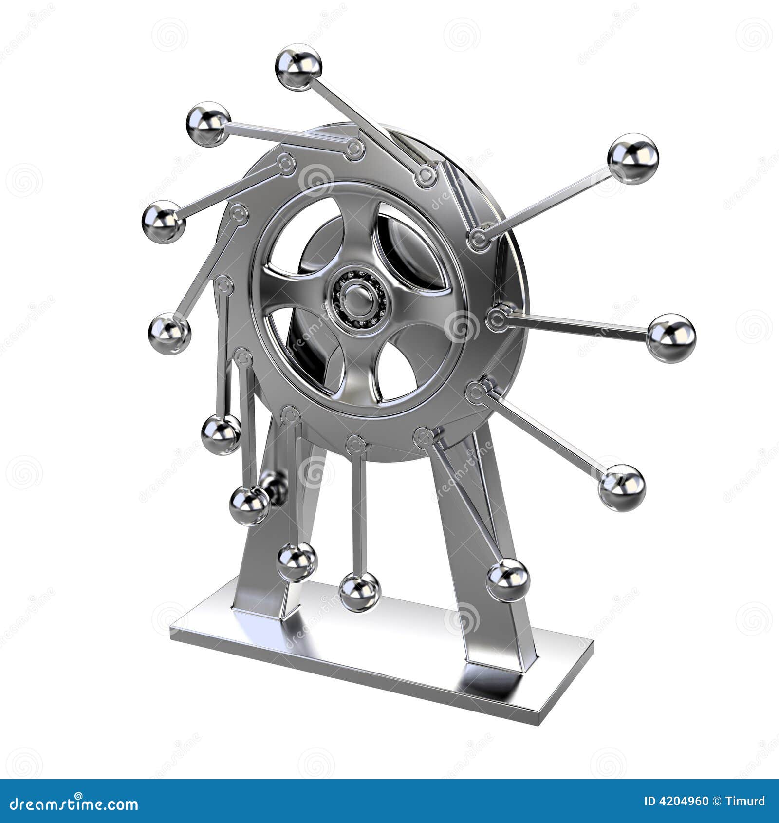 Perpetuum Mobile, Pendel stock abbildung. Illustration von wissenschaft ...
