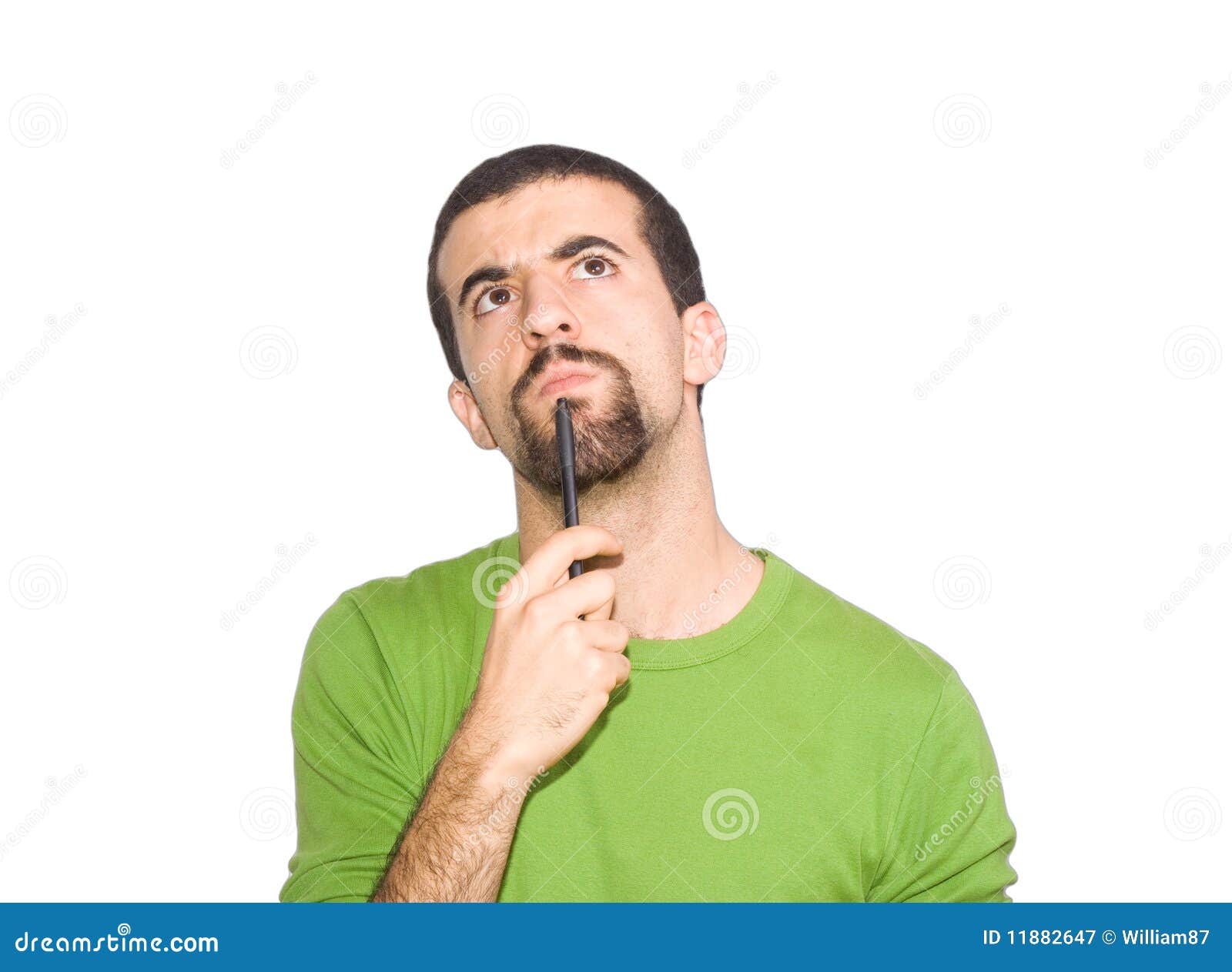 Perplexe image stock. Image du sérieux, contemplation - 11882647