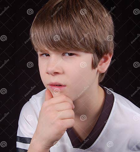 Perplexed Boy stock photo. Image of suspect, look, reaction - 4190250