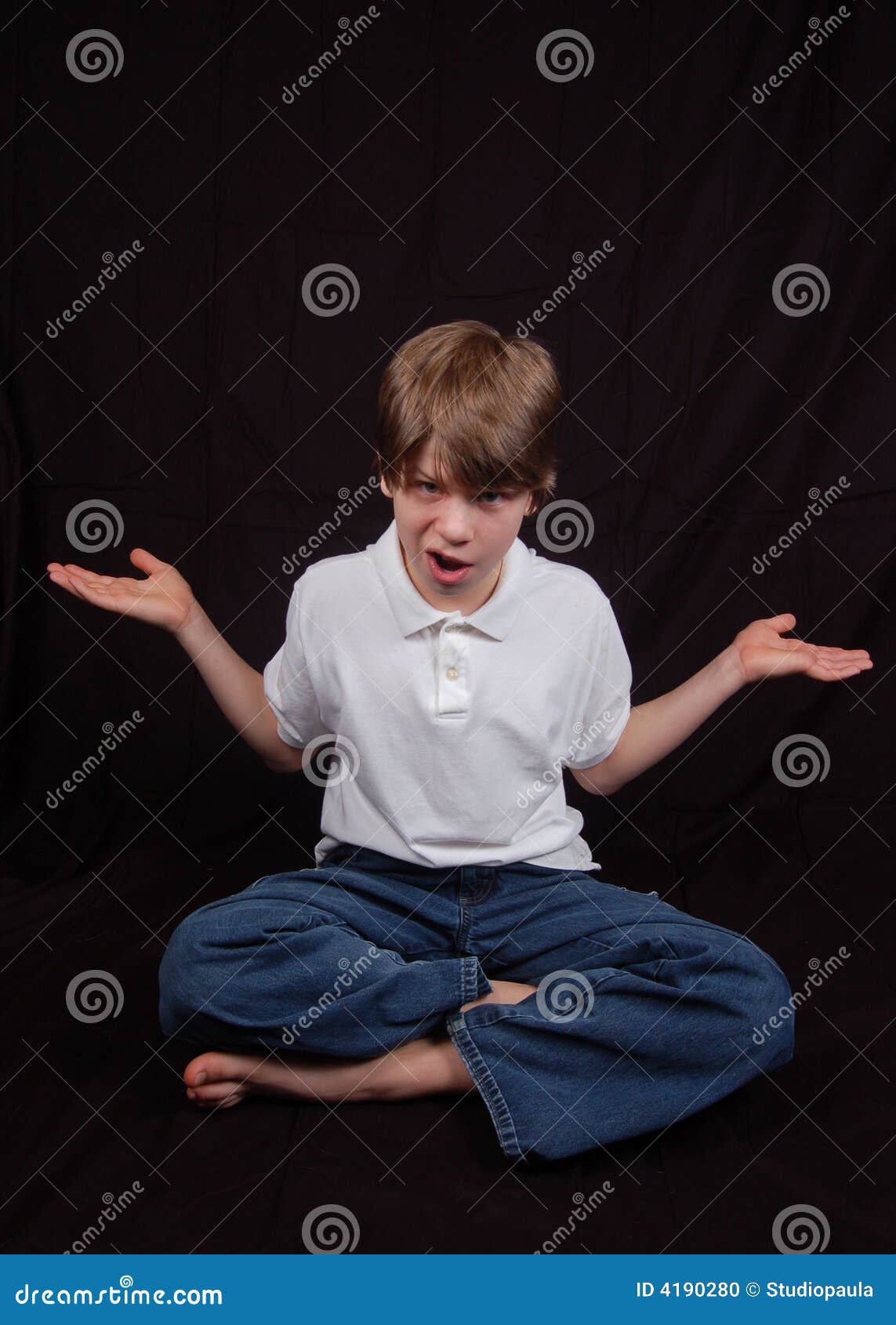 Perplexed Boy stock photo. Image of expressions, youth - 4190280