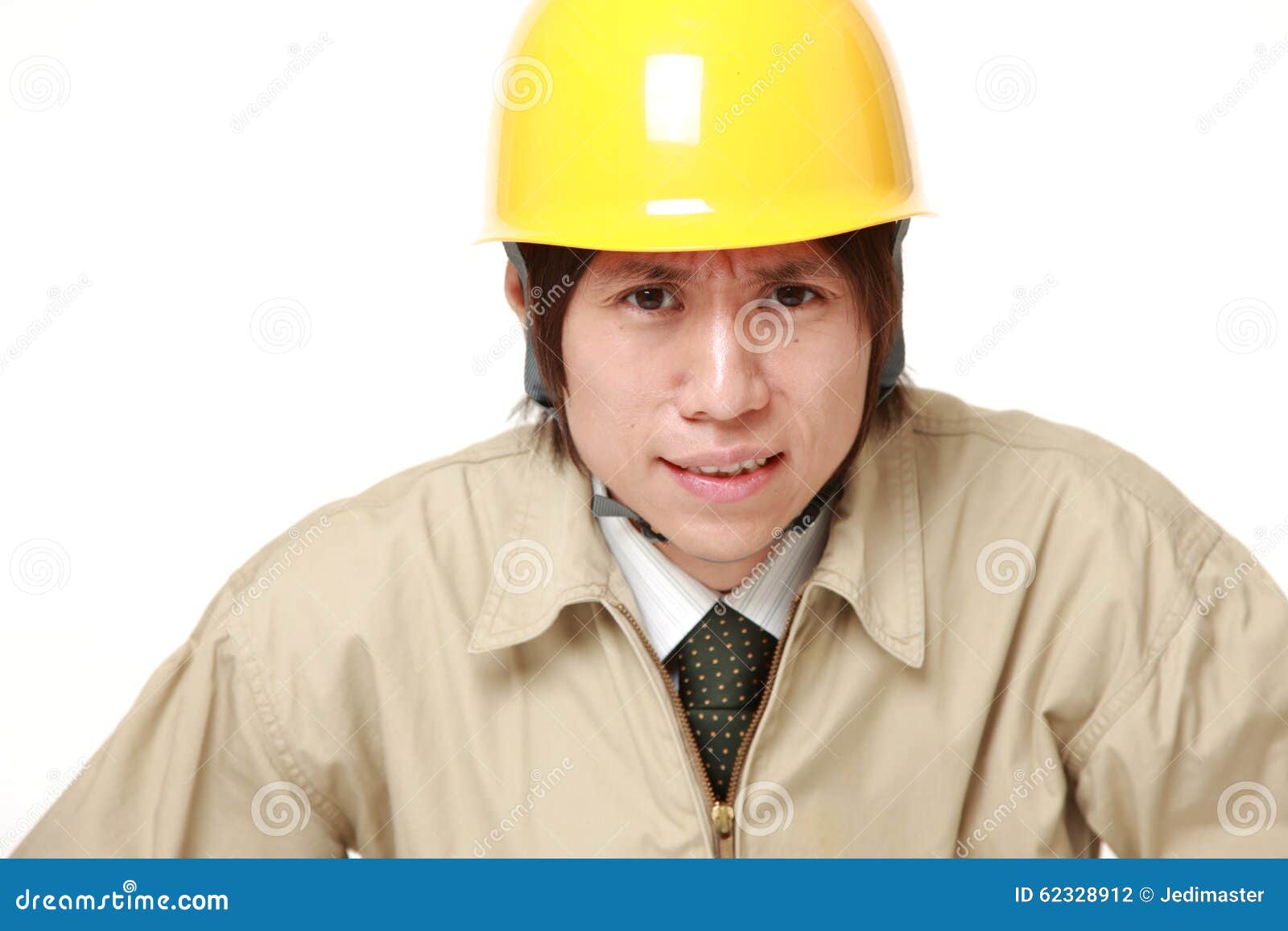 Perplexed Construction Worker Stock Photo - Image of helmet, building ...