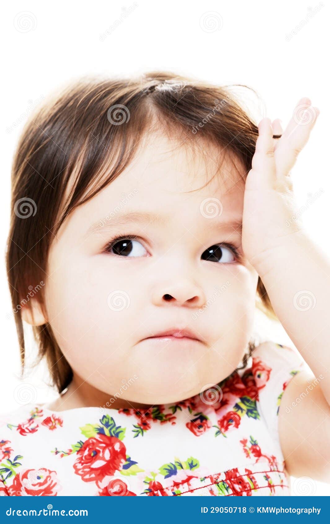 Perplexed girl stock photo. Image of distressed, asian - 29050718