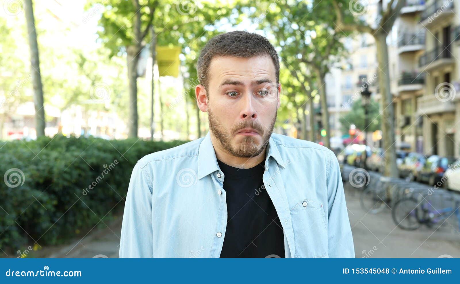 Perplexed Man Looking at Camera Stock Footage - Video of front ...