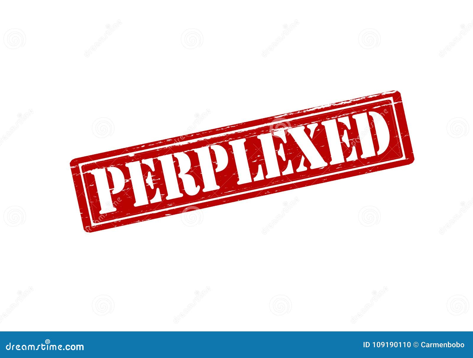 Perplexed stock illustration. Illustration of rectangular - 109190110
