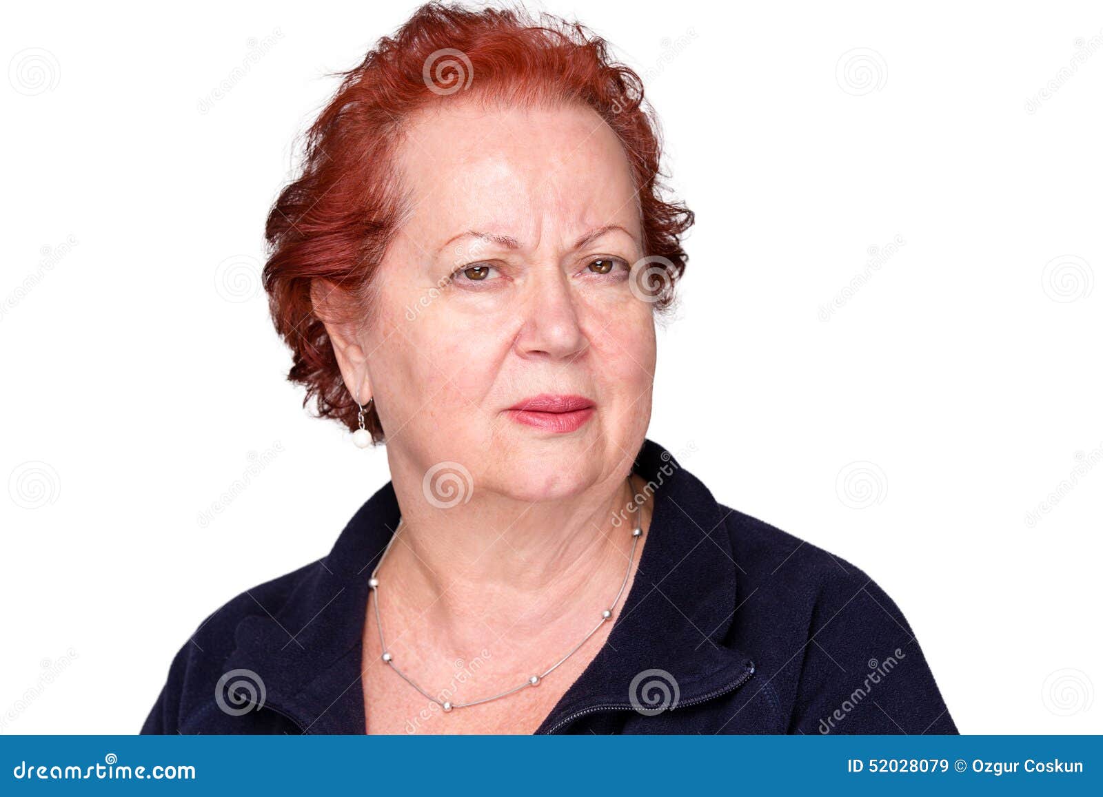 Perplexed Senior Lady with a Puzzled Frown Stock Image - Image of ...