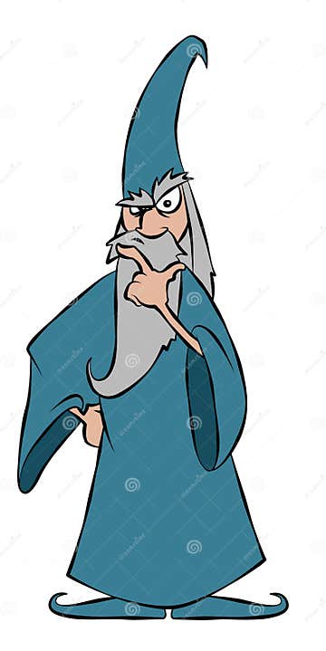Perplexed Wizard stock illustration. Illustration of magician - 3054548