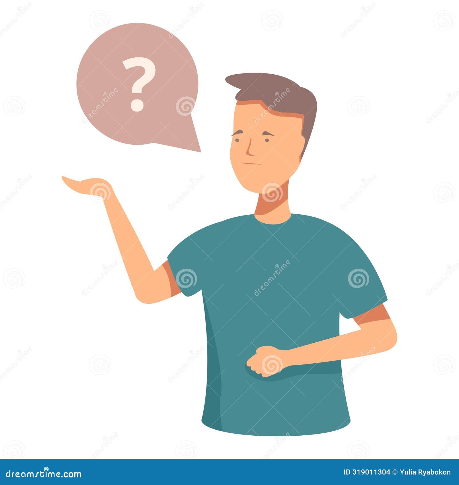 A Young Man With A Perplexed Expression On His Face Conveying The ...