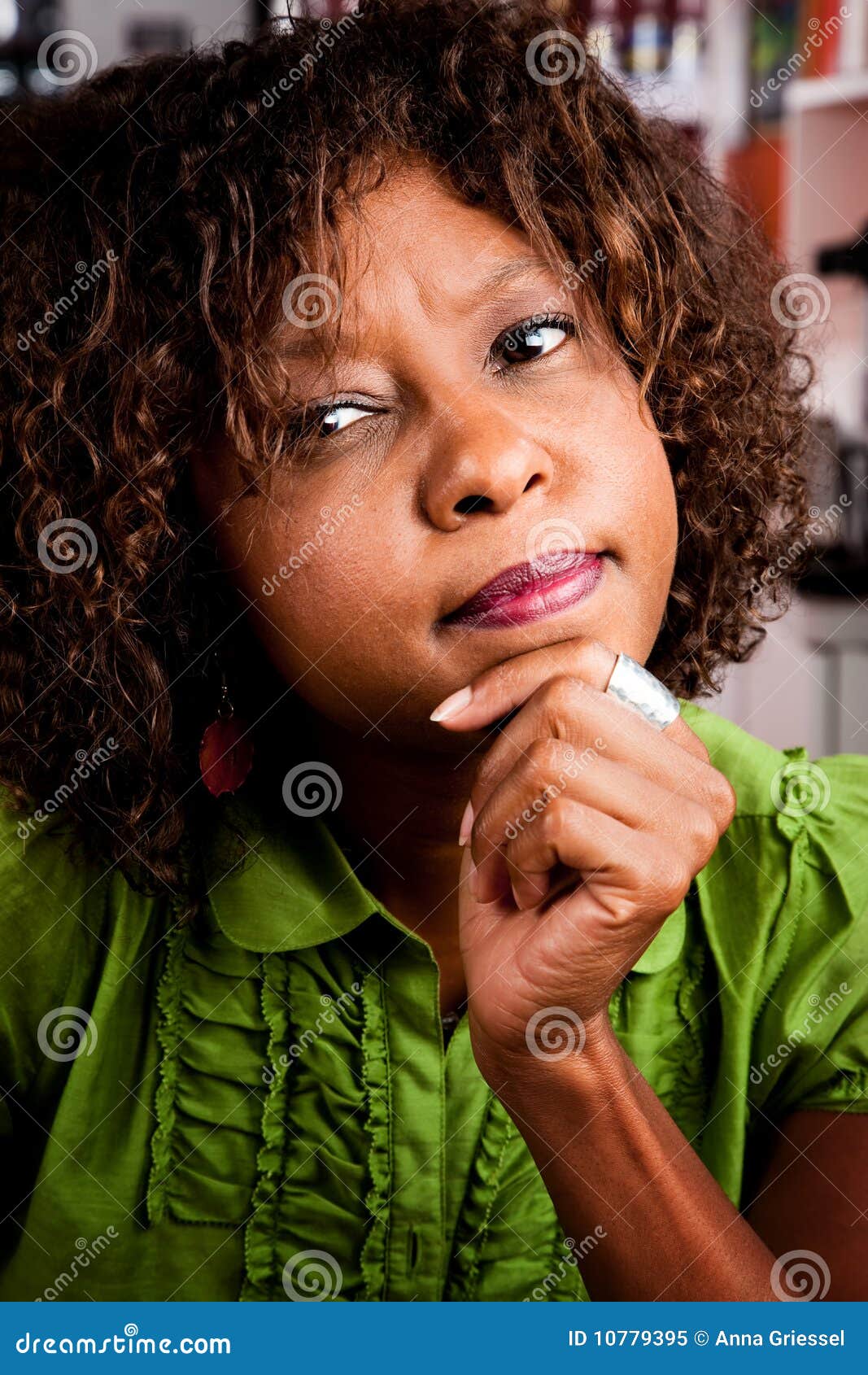 Perplexed young woman stock image. Image of closeup, confused - 10779395