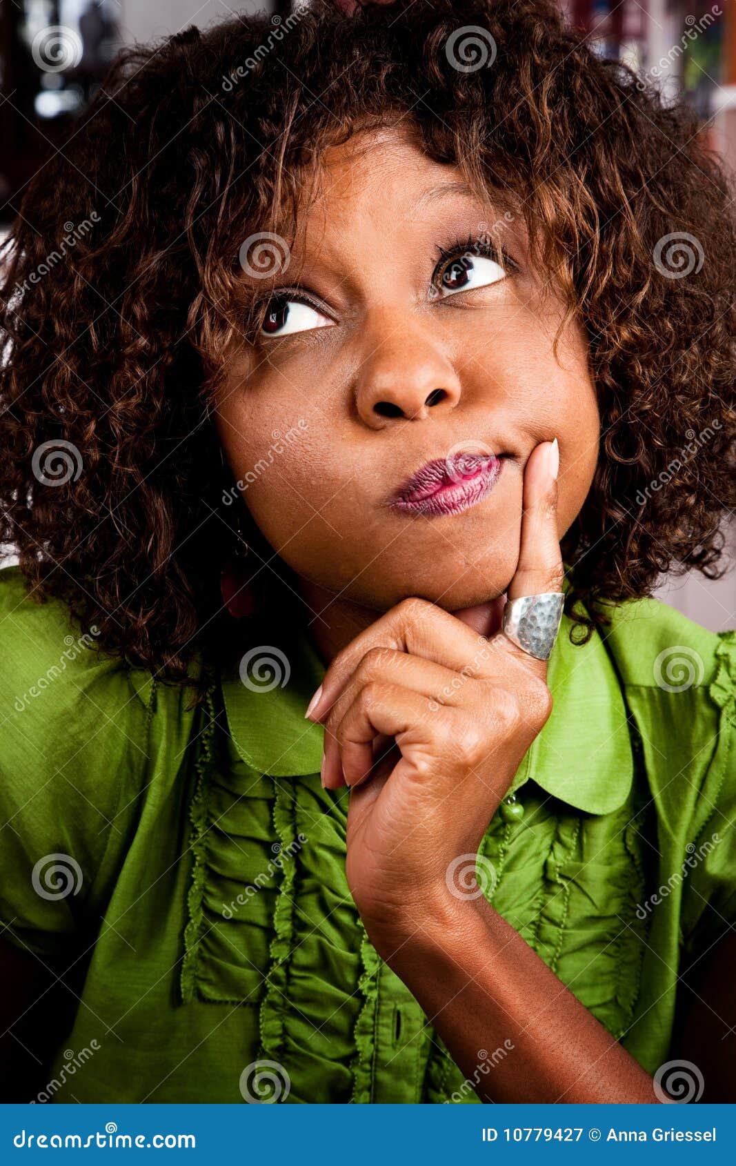 Perplexed Young Woman Stock Image | CartoonDealer.com #10779427