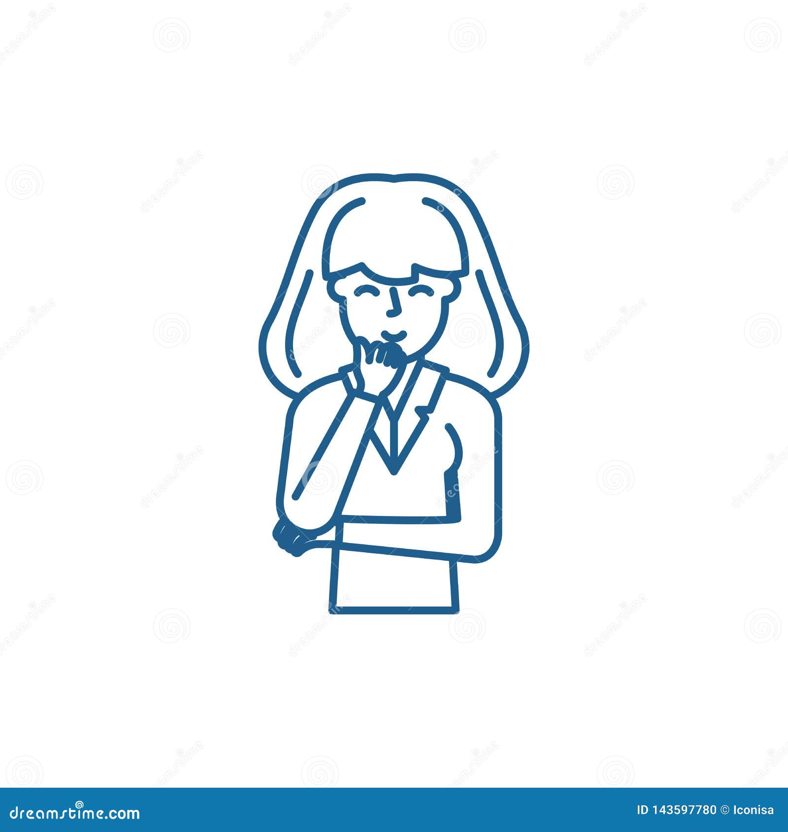 Perplexity Line Icon Concept. Perplexity Flat Vector Symbol, Sign ...