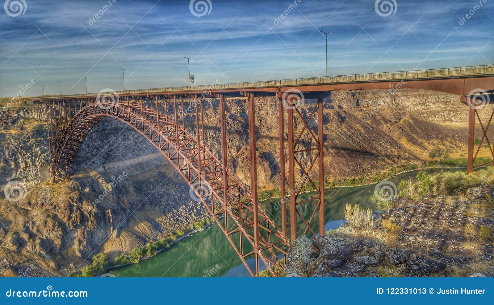 Perrine Bridge imagen de archivo. Imagen de hermoso - 122331013