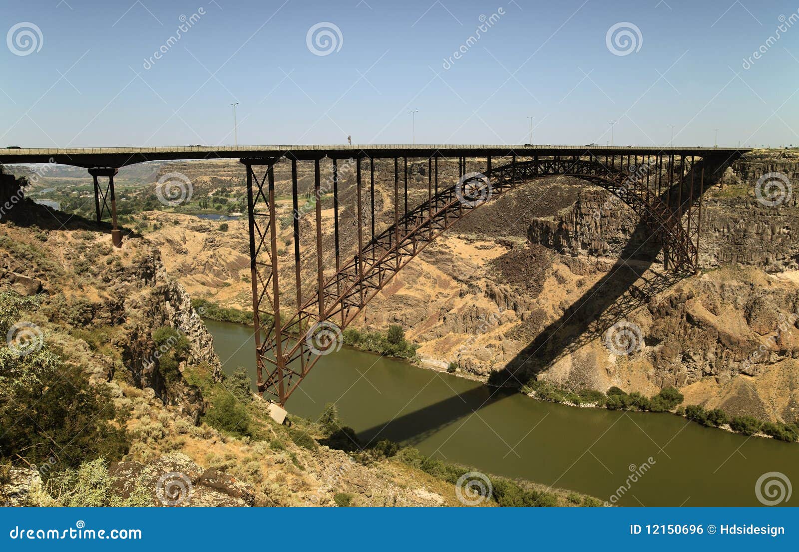 Perrine Bridge, Idaho stock photo. Image of spanning - 12150696