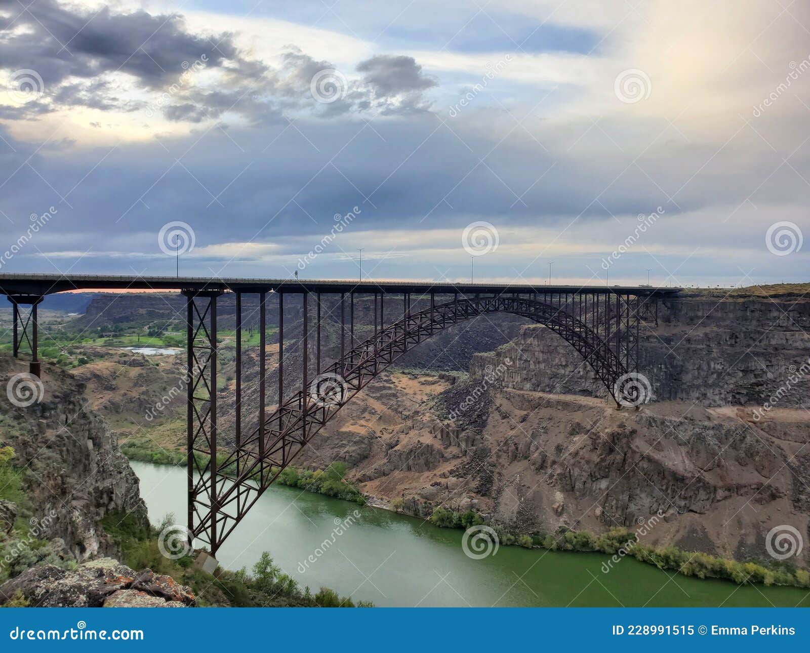 Perrine Bridge stock image. Image of nature, twin, falls - 228991515