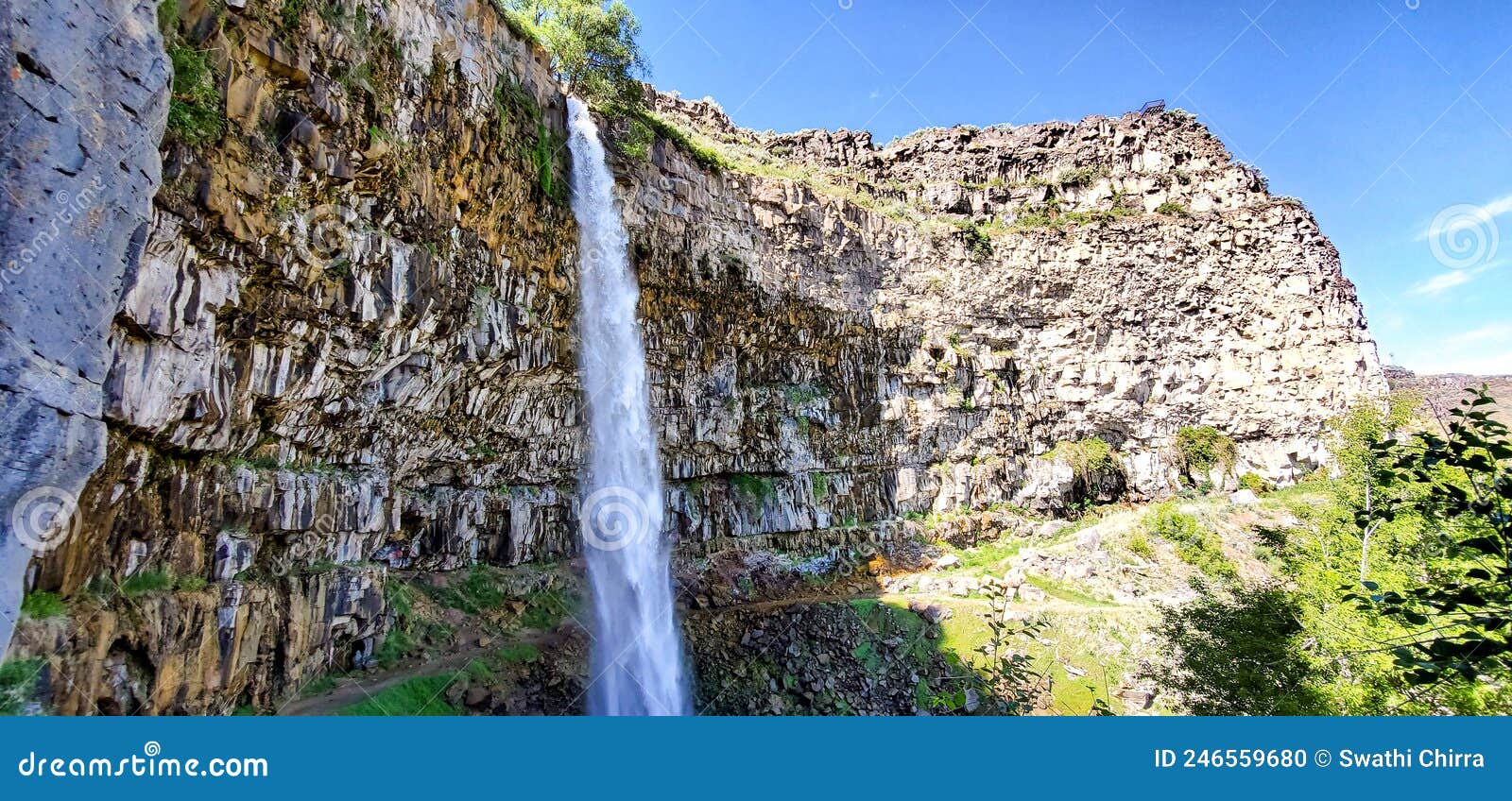 Perrine Coulee Falls Near Snake River Canyon In Idaho Royalty-Free ...