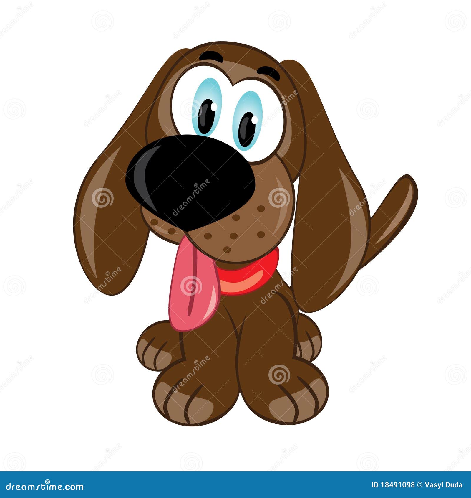 Perrito de la historieta. ilustración del vector. Ilustración de ...