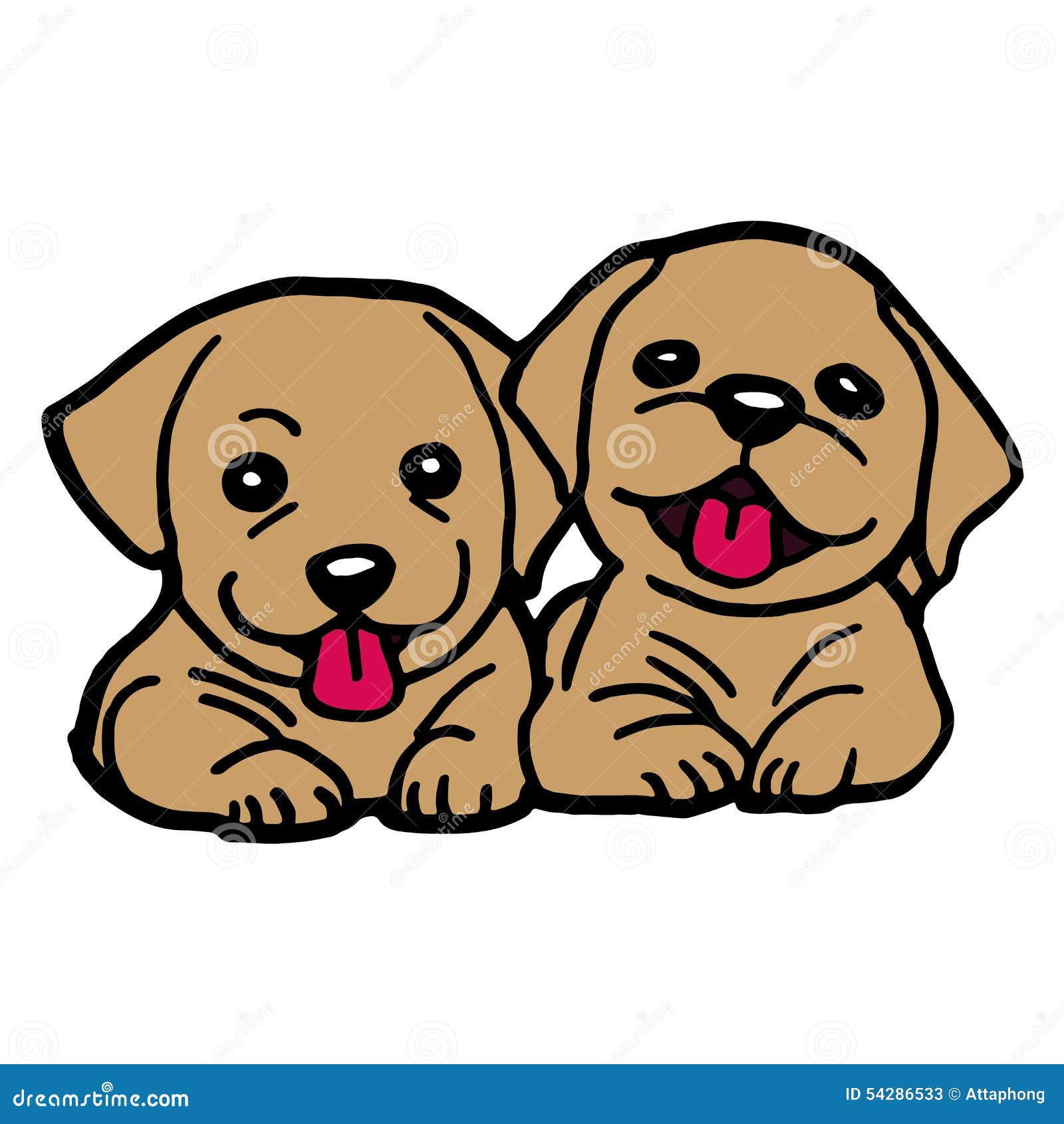 Perrito En El Vector Blanco Ilustración del Vector - Ilustración de ...