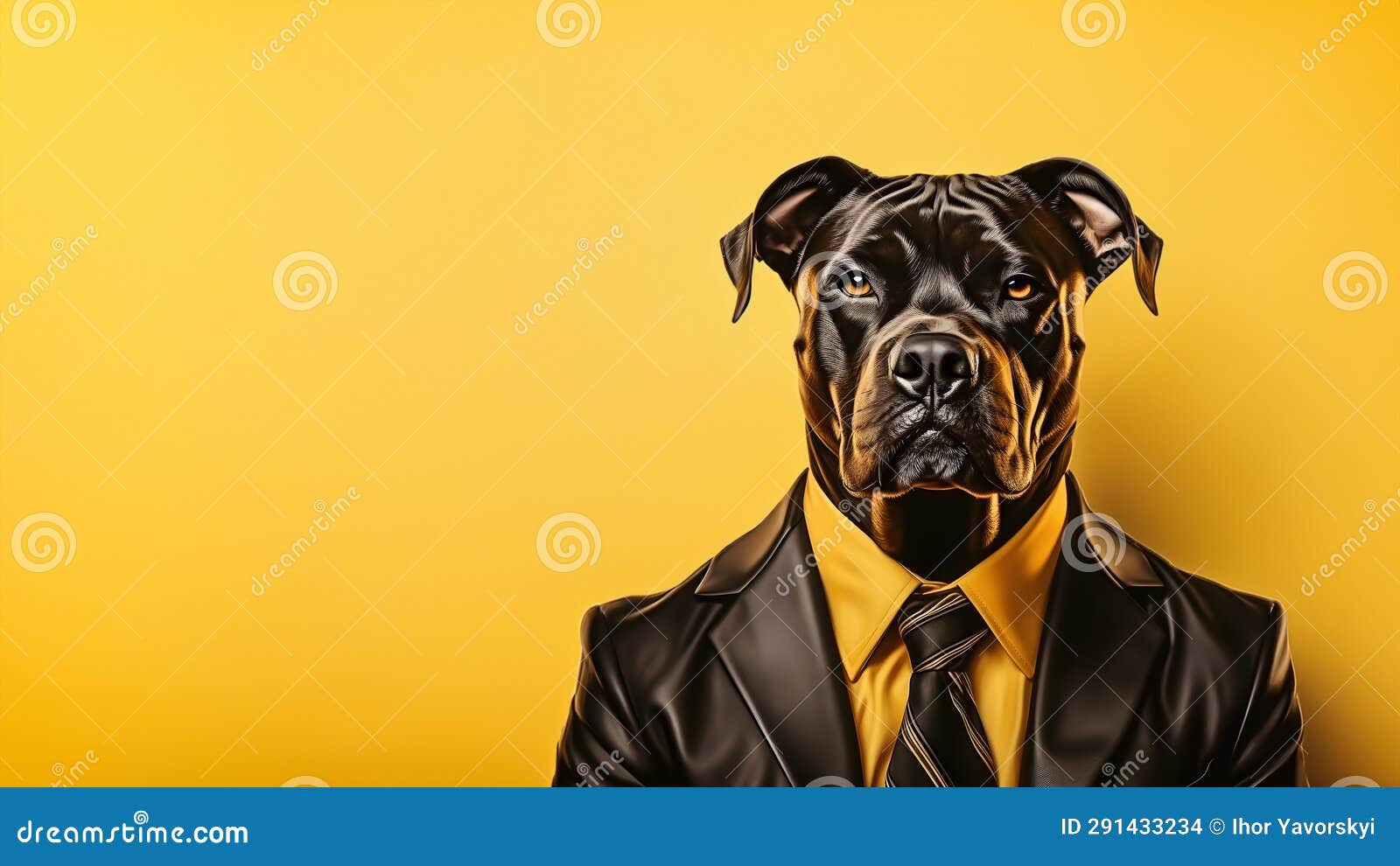 Perro con traje stock de ilustración. Ilustración de manera - 291433234