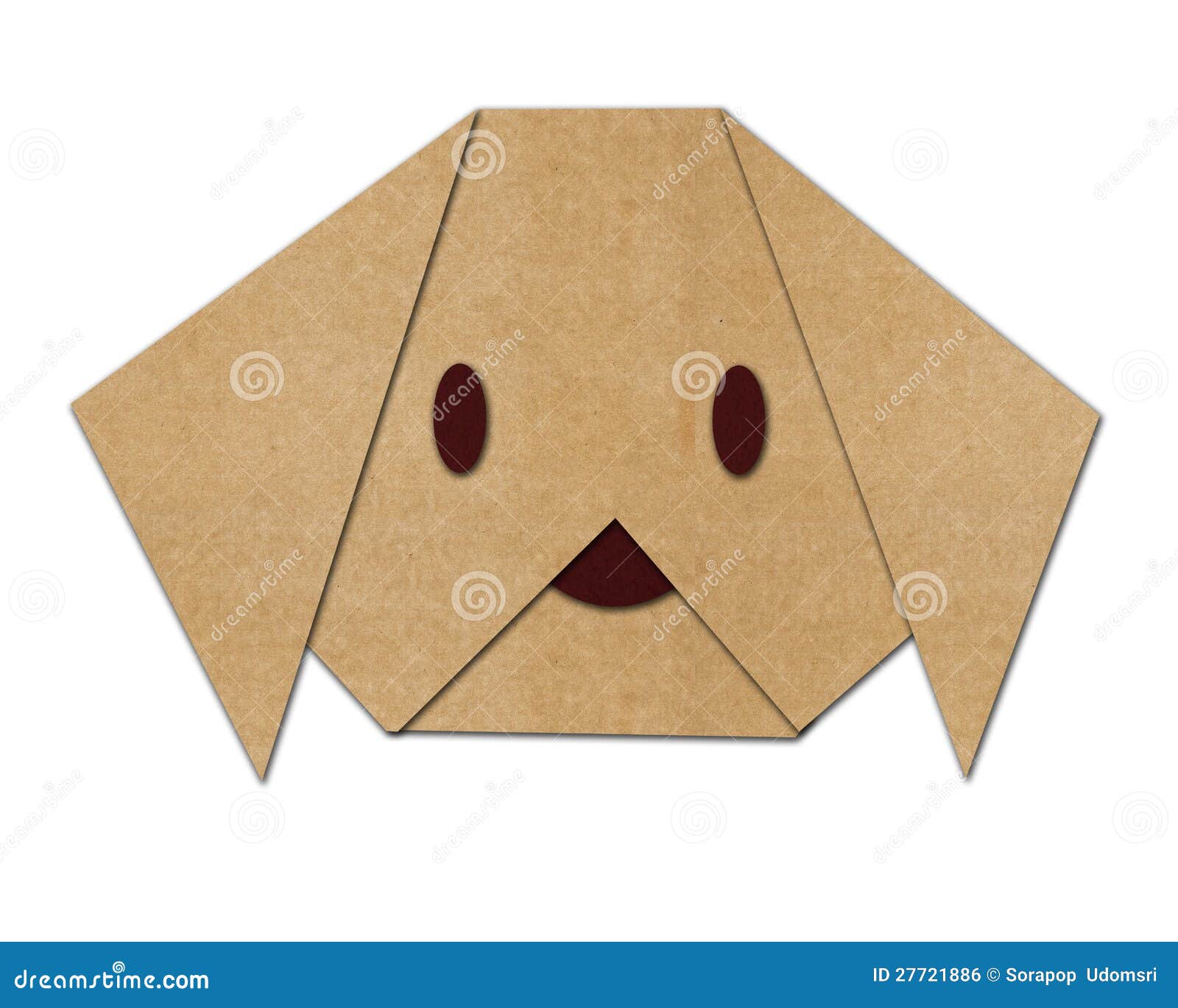 Perro De Origami Hecho Del Papel Foto de archivo - Imagen de colorido ...