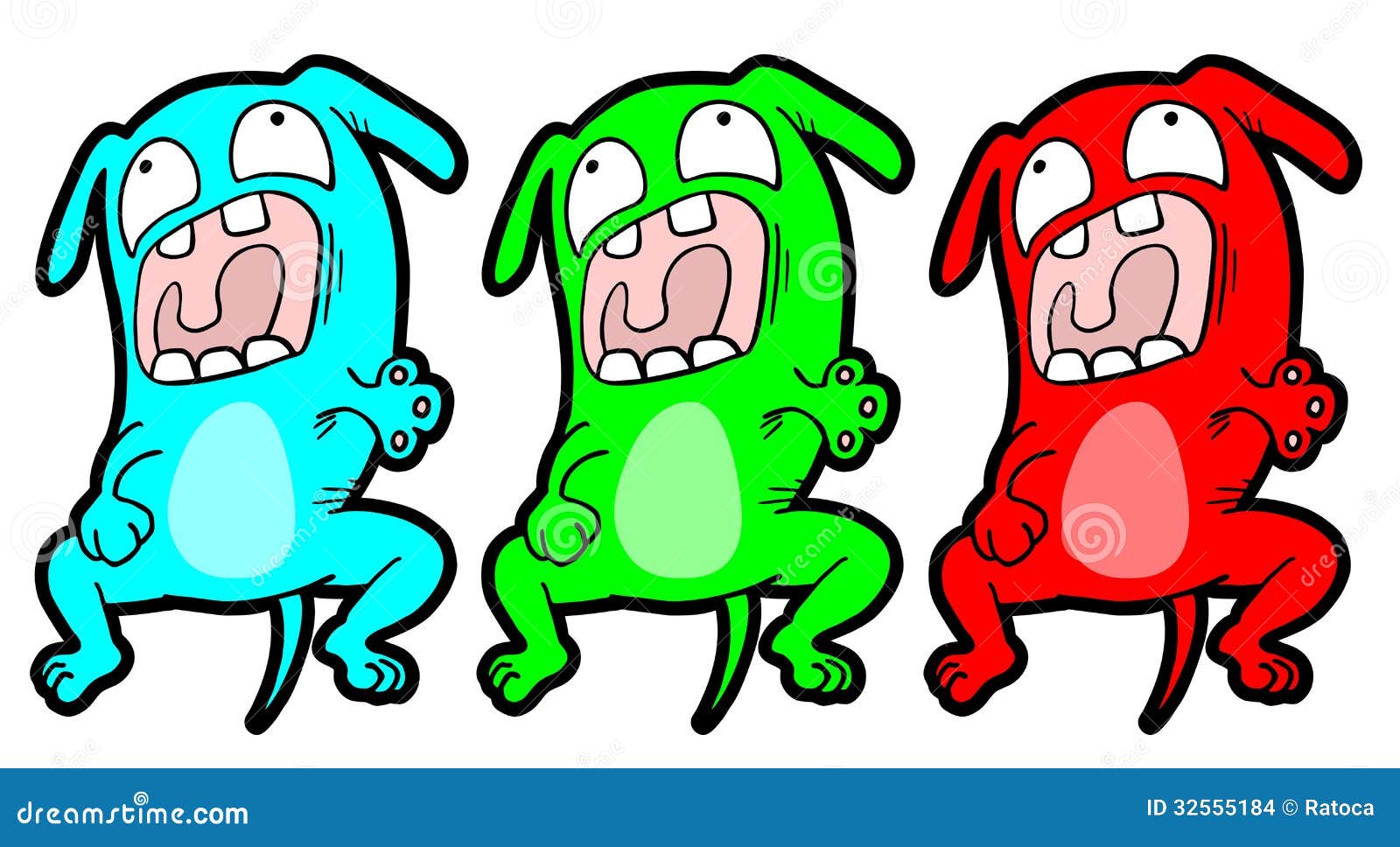 Perro del color ilustración del vector. Ilustración de perro - 32555184