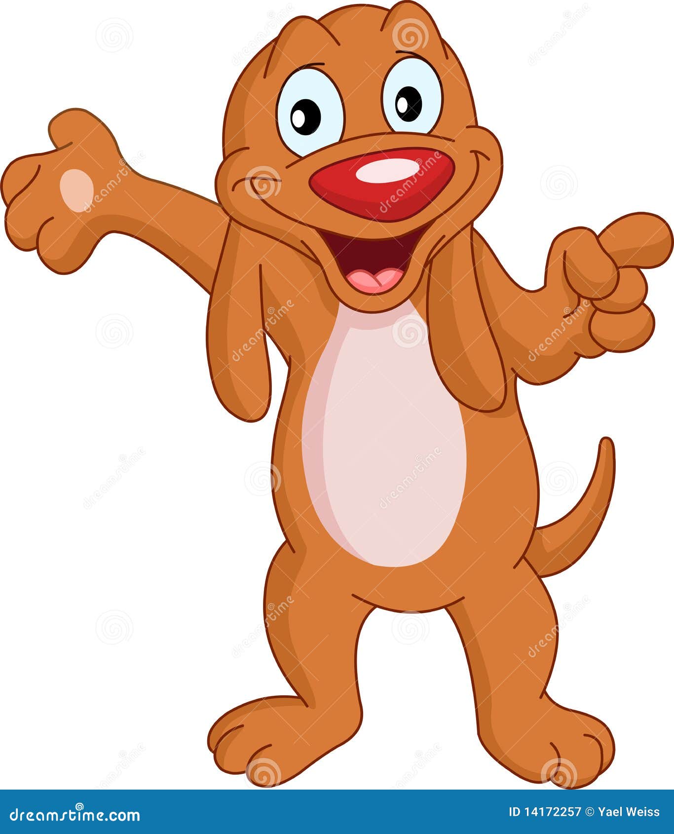 Perro del presentador ilustración del vector. Ilustración de mascota ...