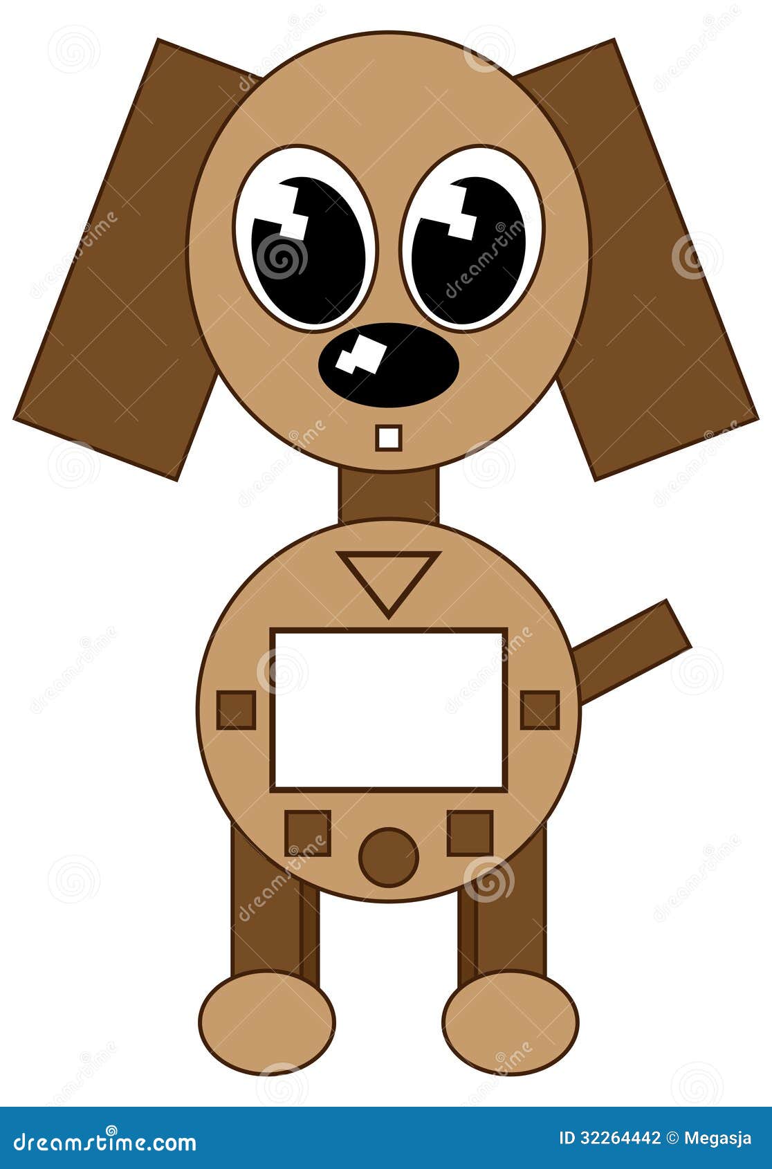 Perro del robot ilustración del vector. Ilustración de animal - 32264442