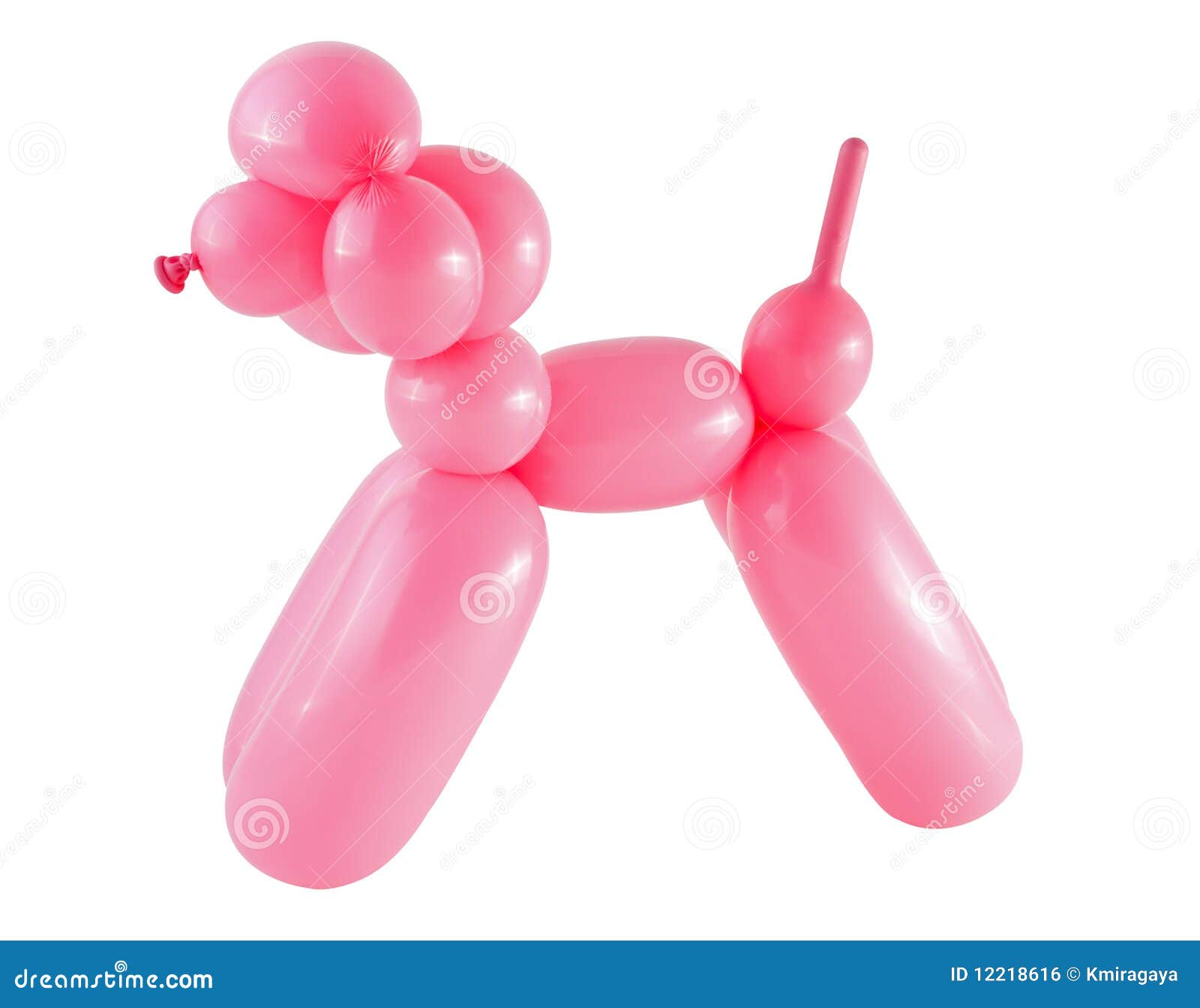 Perro Hecho Con Un Globo Aislado En Blanco Foto de archivo - Imagen de ...
