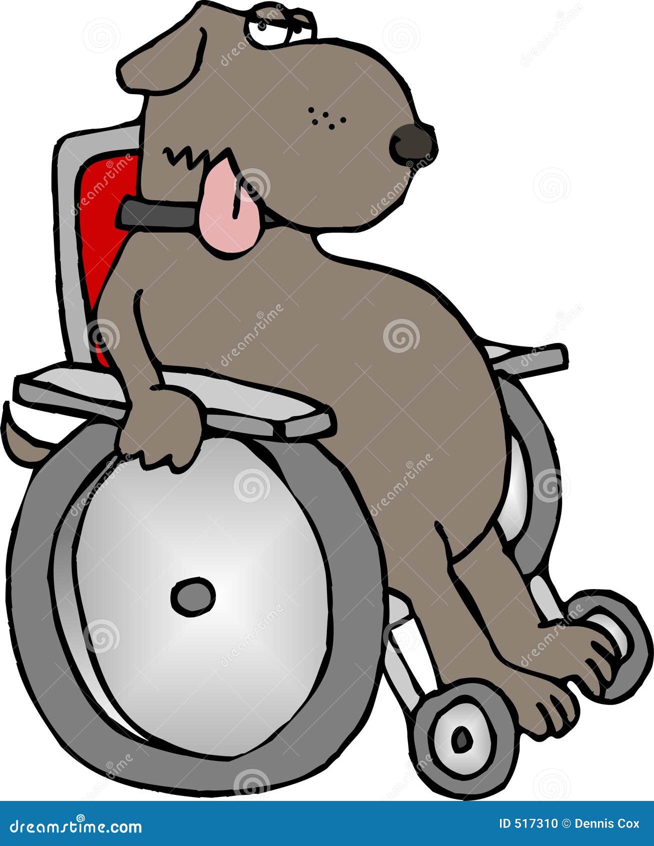 Perro lisiado stock de ilustración. Ilustración de perro - 517310