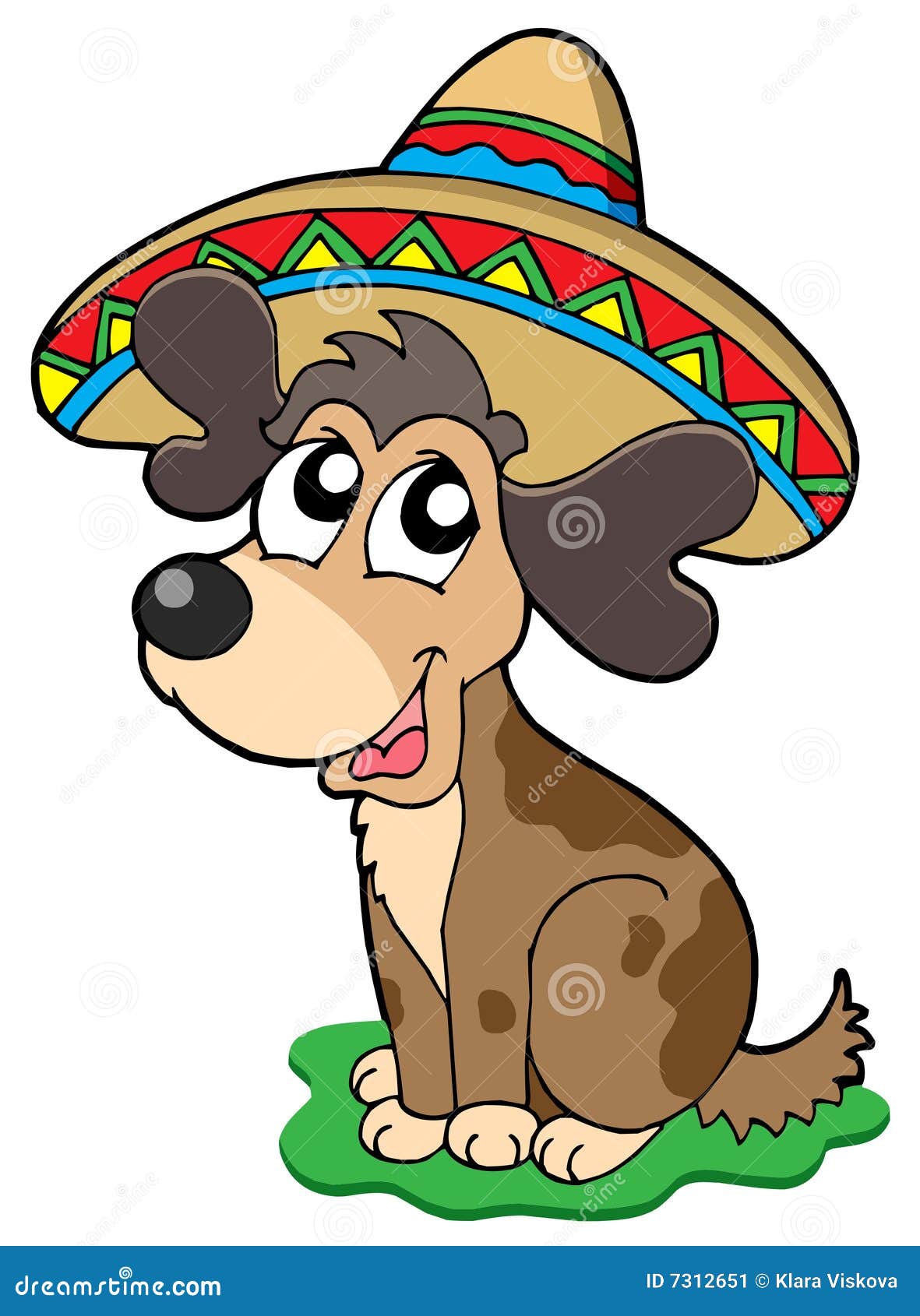 Perro mexicano lindo ilustración del vector. Ilustración de nariz - 7312651
