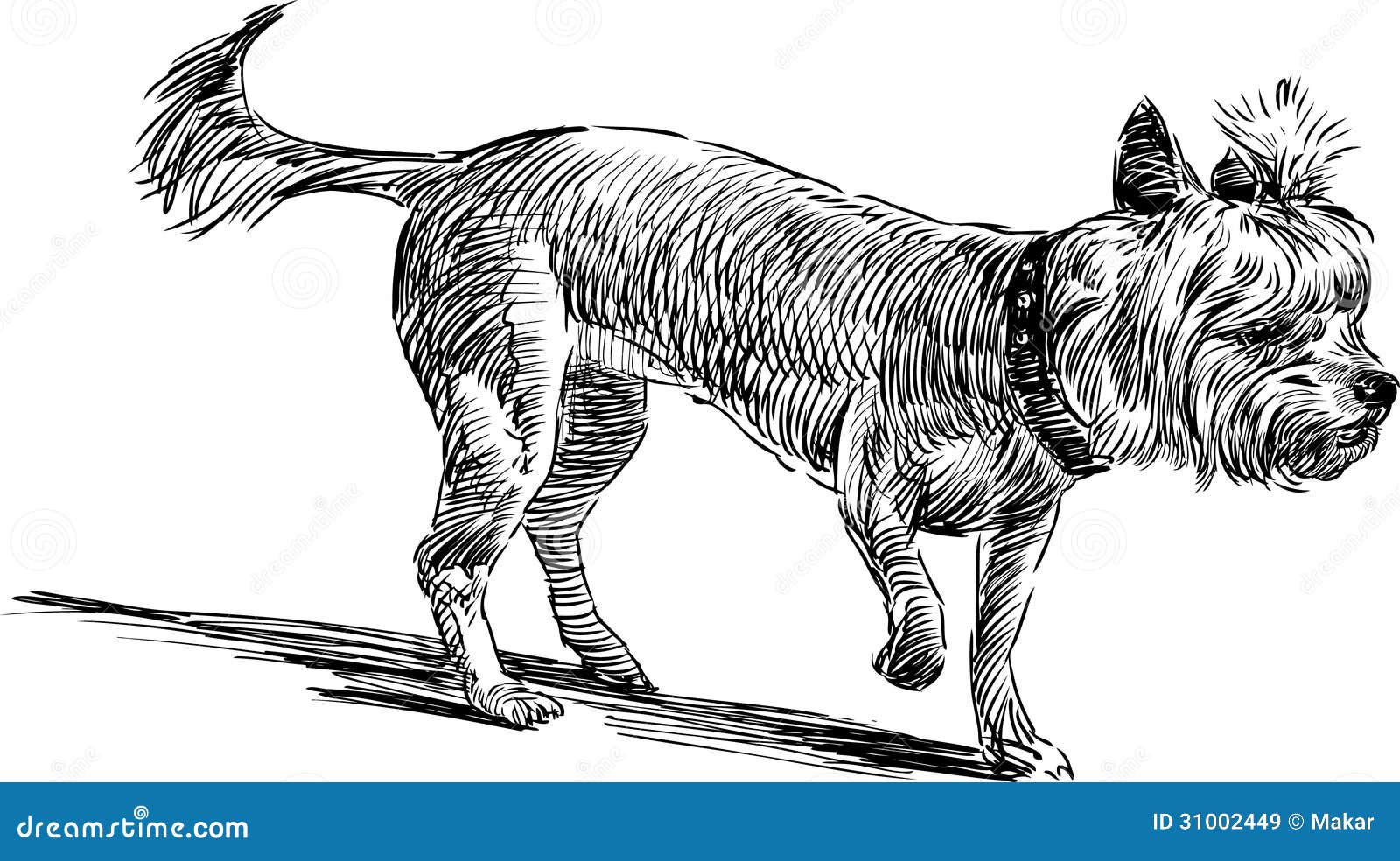 Perro ridículo ilustración del vector. Ilustración de divertido - 31002449