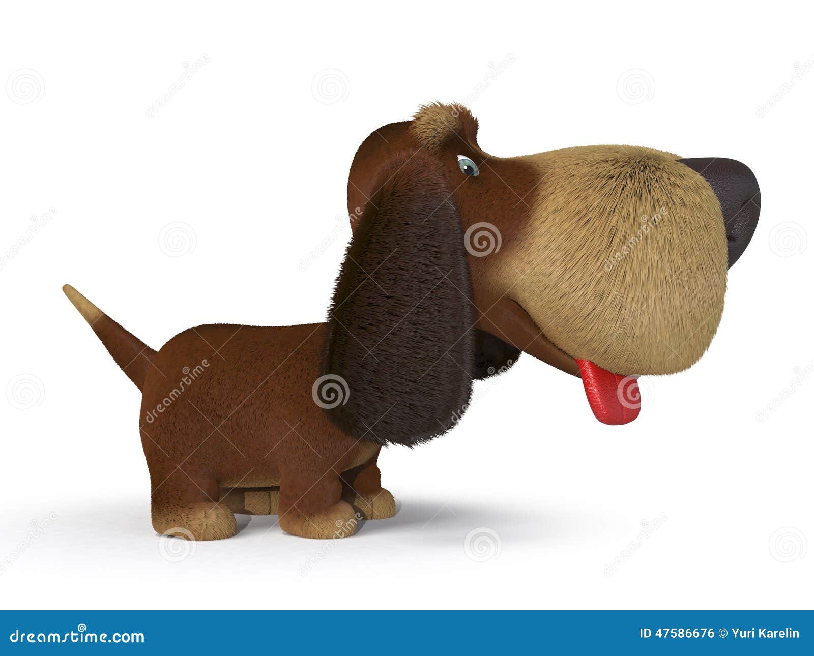 Perro ridículo 3d stock de ilustración. Ilustración de caricatura ...